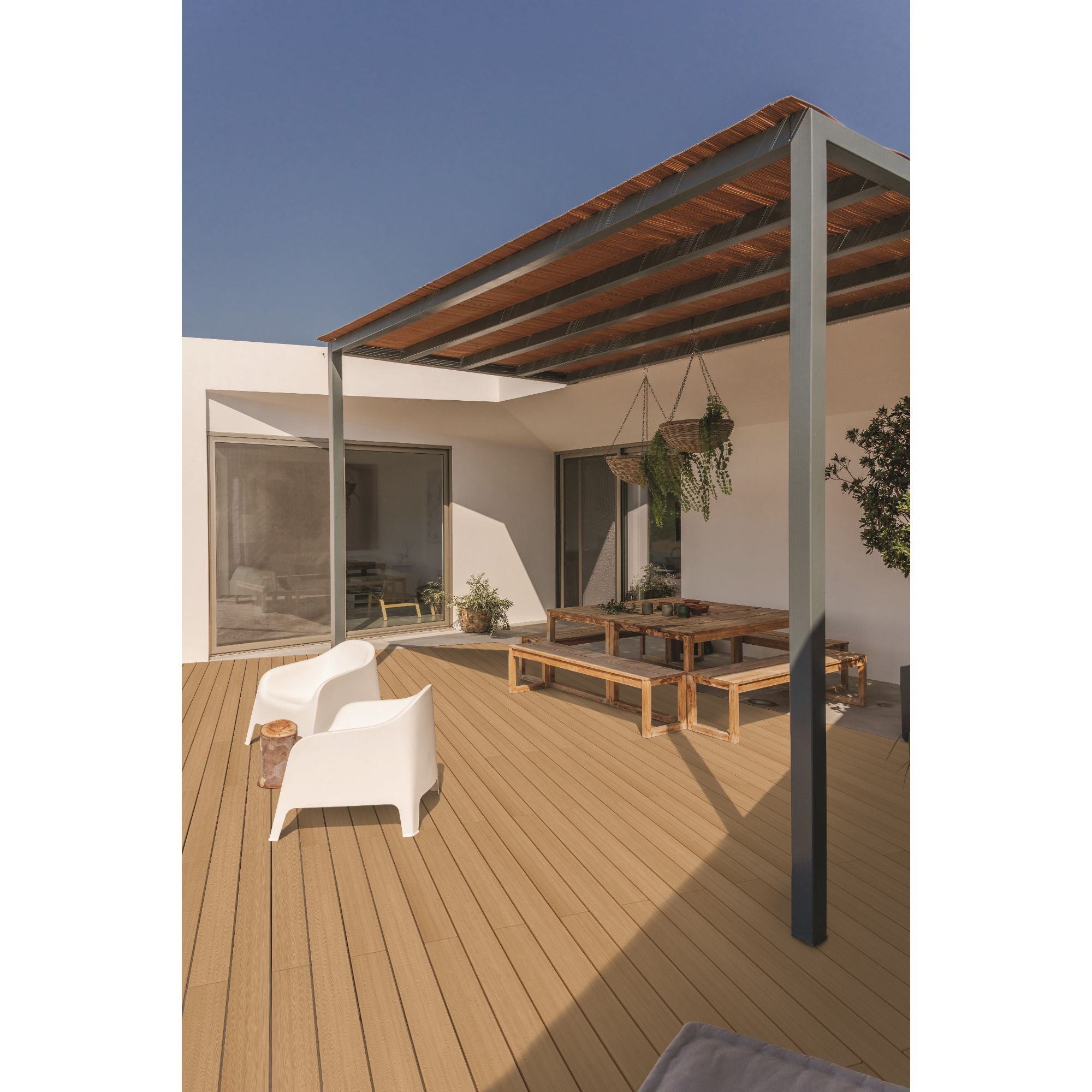 Dusumea terasa, HPC, Teak&Oak vintage, 2900 x 138 x 23 mm, maro