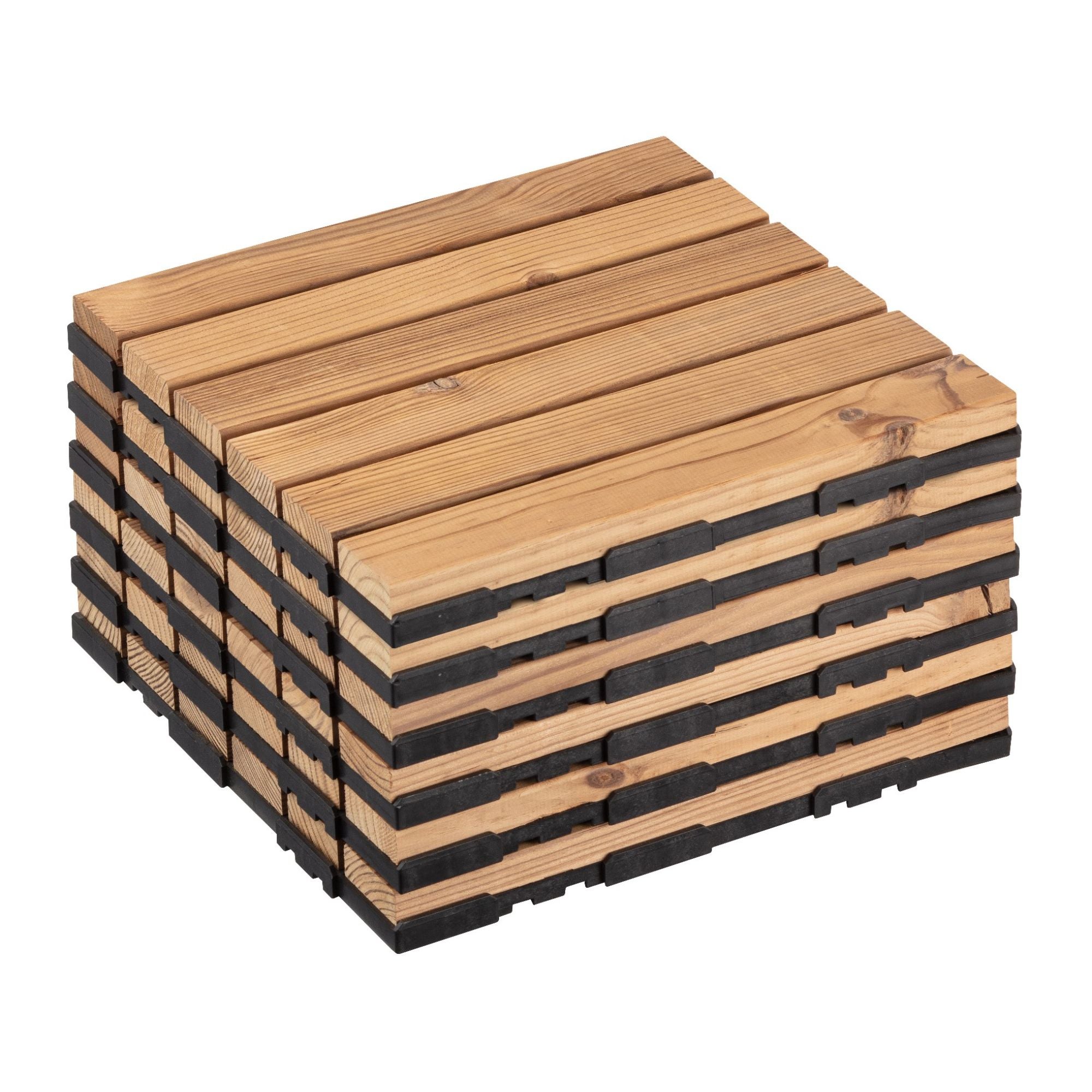 Set 6 bucati dale lemn pin, thermo, 300 x 300 x 27 mm