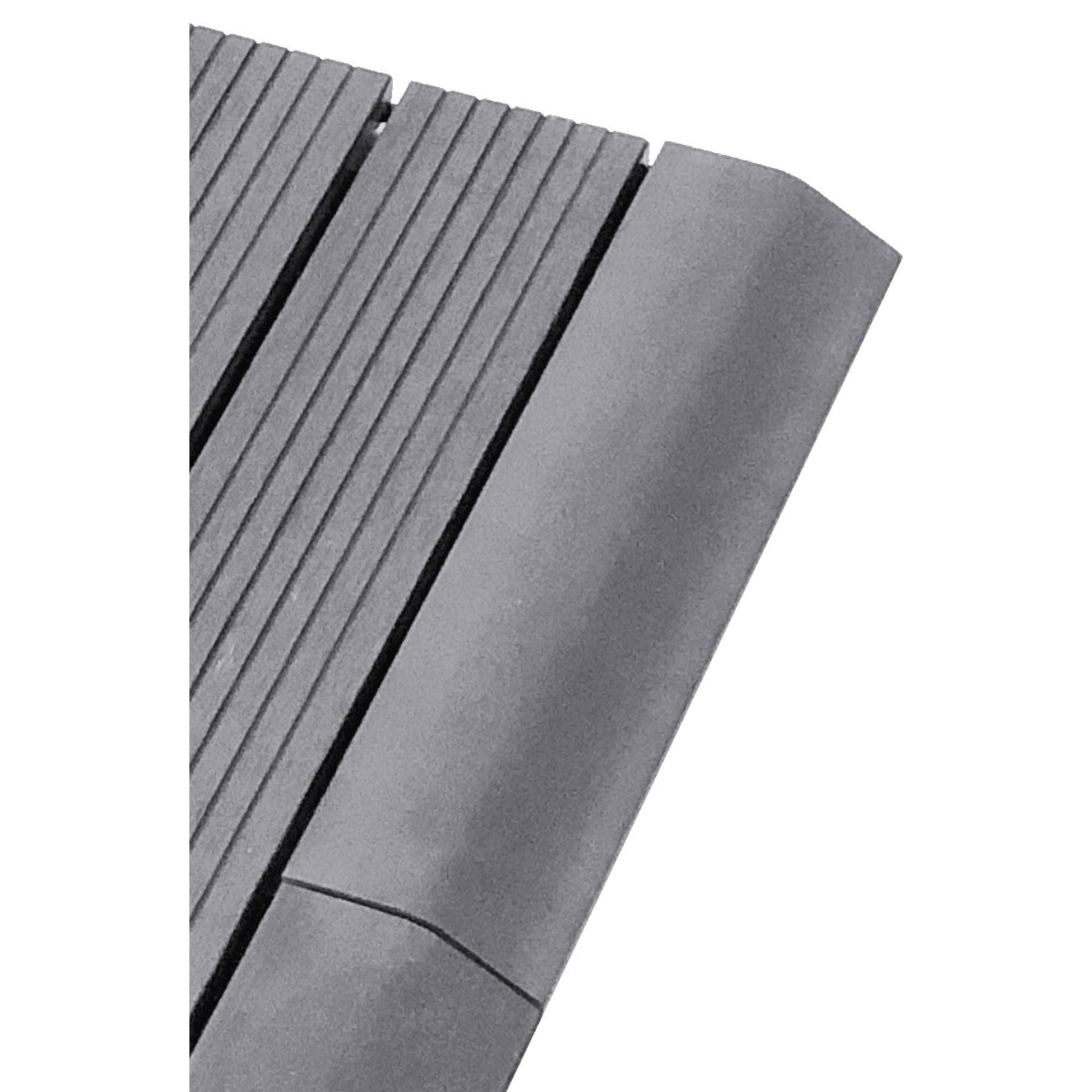 Capat dusumea terasa, WPC, 30 x 7 x 2.3 cm, gri antracit (set 2 buc)