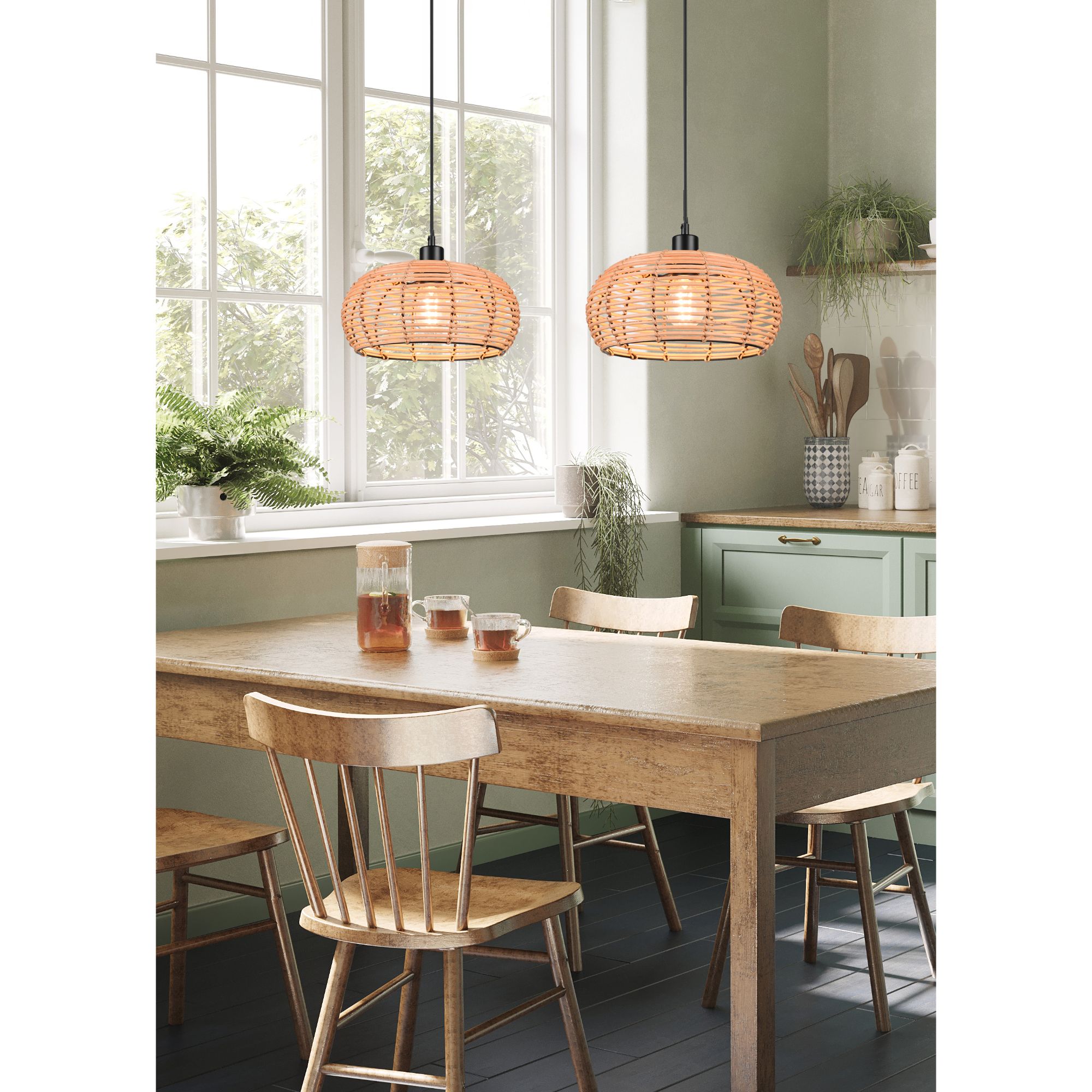 Pendul Inga, 1 x E27, 40 W, natural