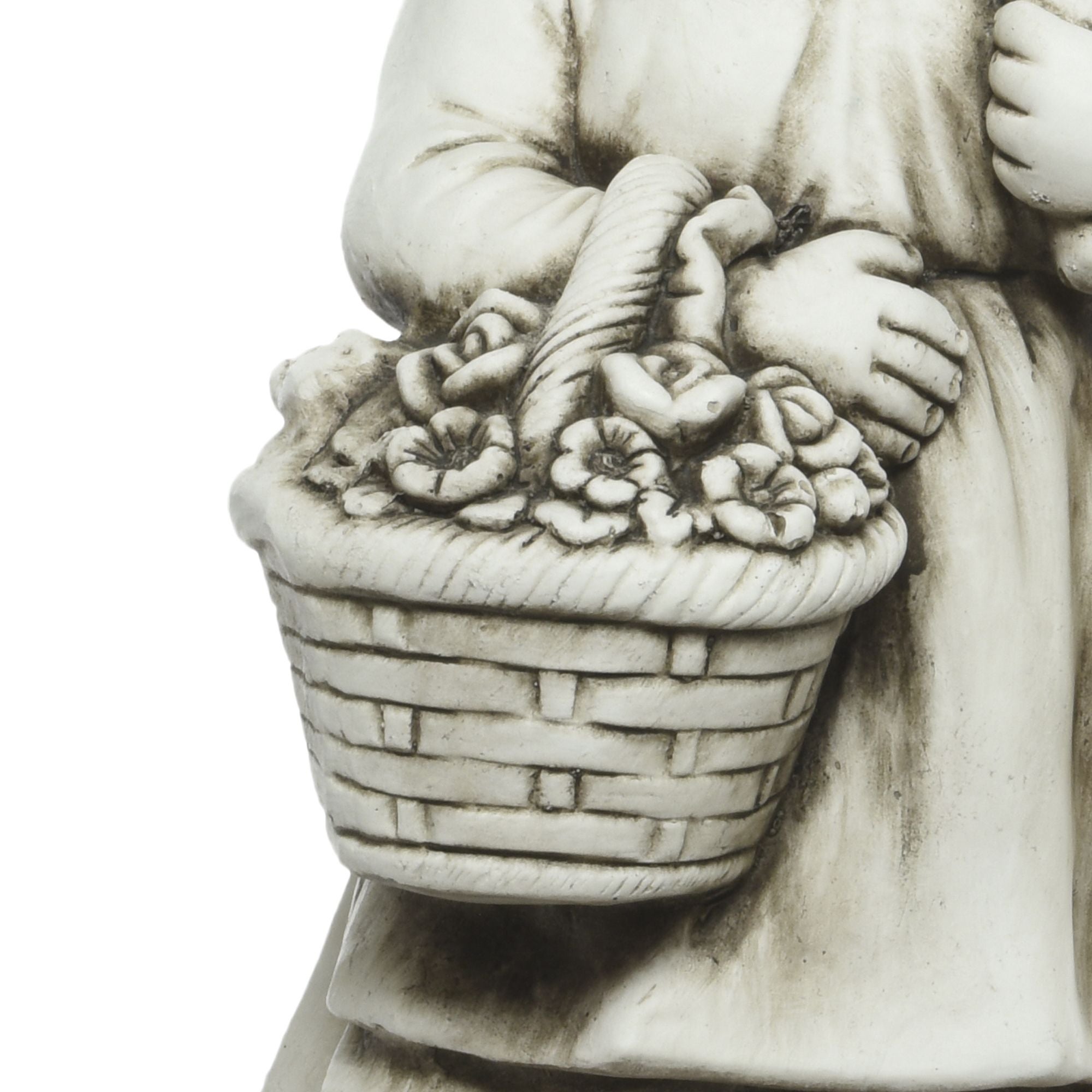 Statueta decorativa gradina, model fata, H 66 cm