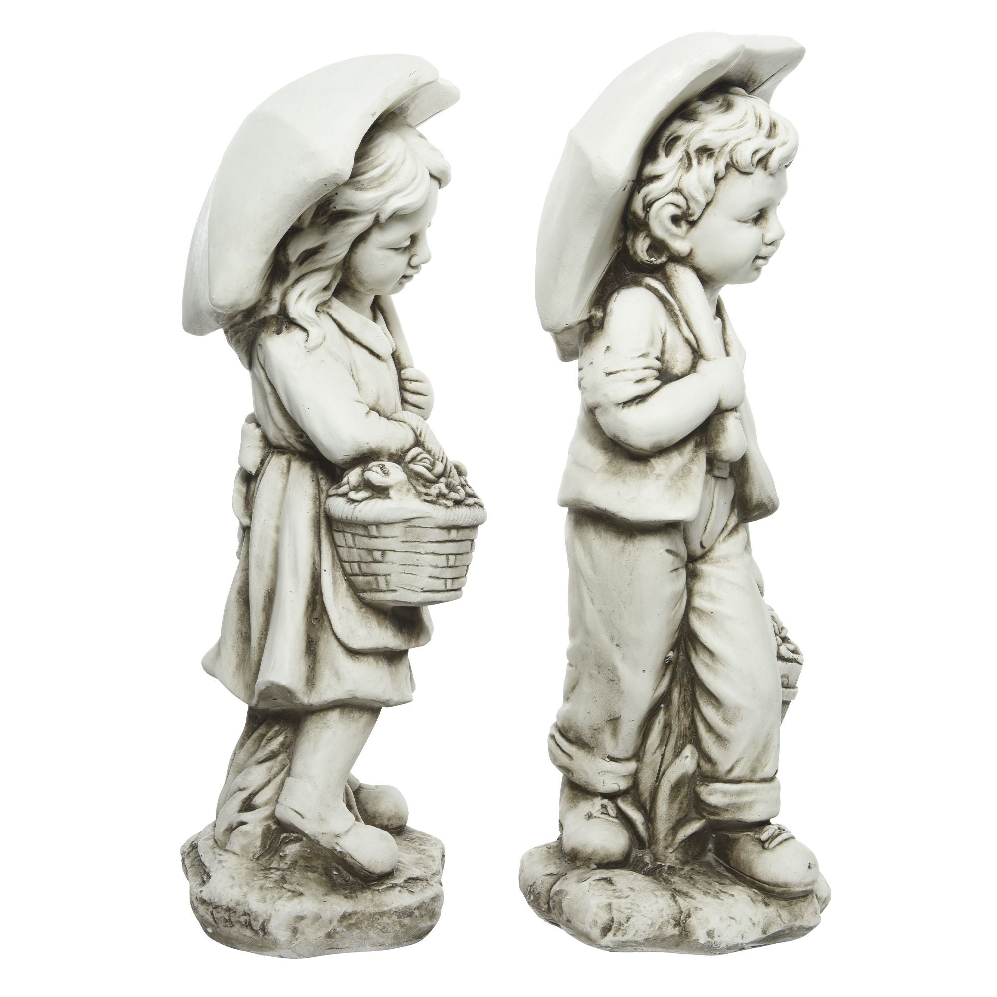 Statueta decorativa gradina, model fata, H 66 cm