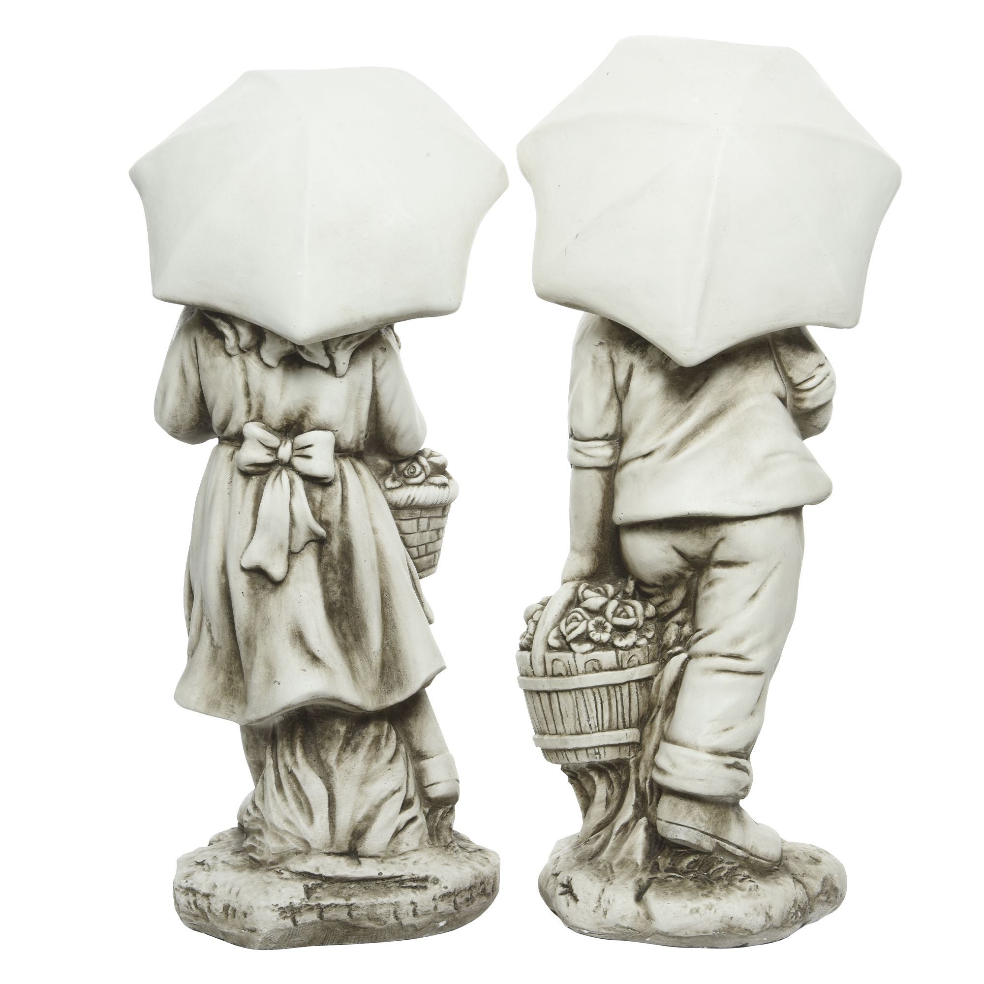 Statueta decorativa gradina, model fata, H 66 cm