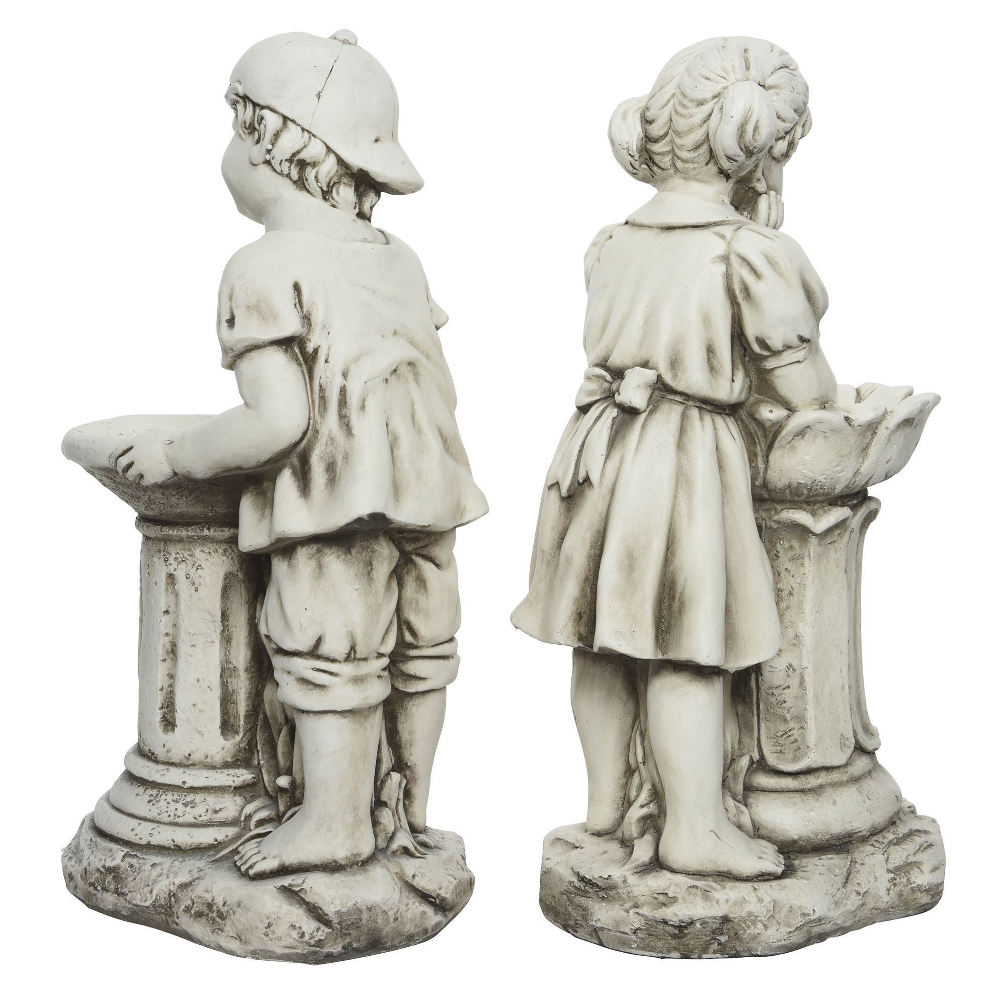 Statueta decorativa gradina, model fata, H 62 cm