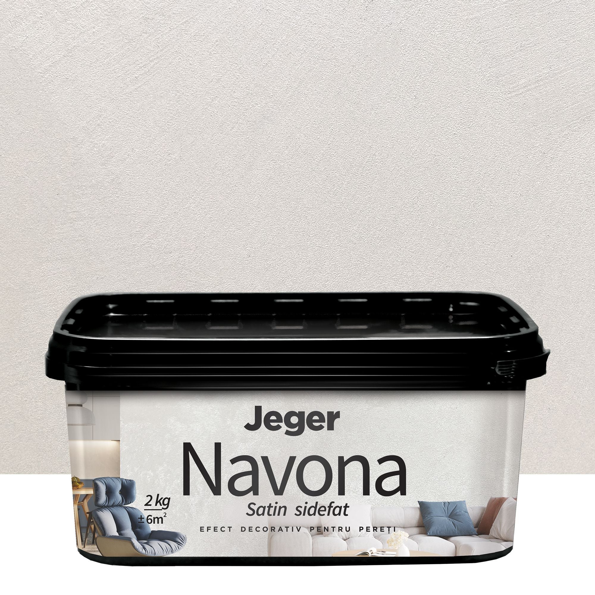 Vopsea decorativa Jeger, efect Navona 2, Rugiada, 2 kg
