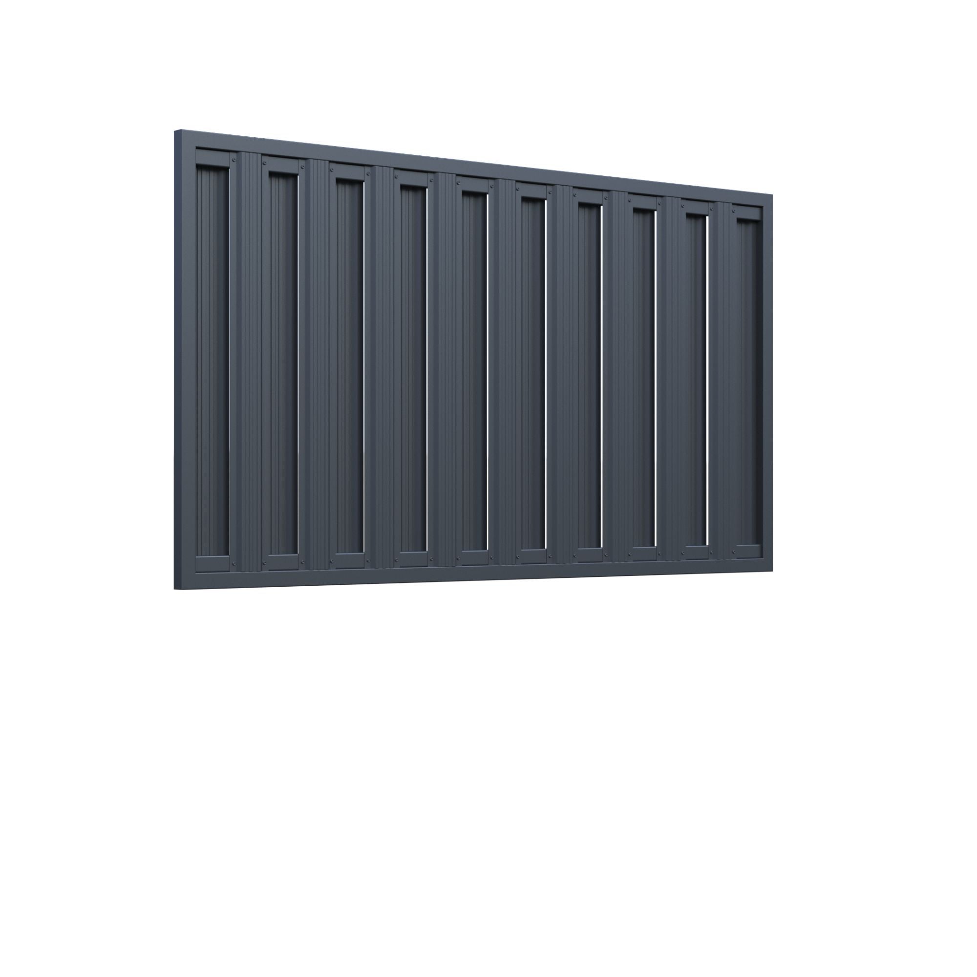 Panou gard mic, model 72, otel, 200 x 110 cm, 0.4 mm, gri antracit