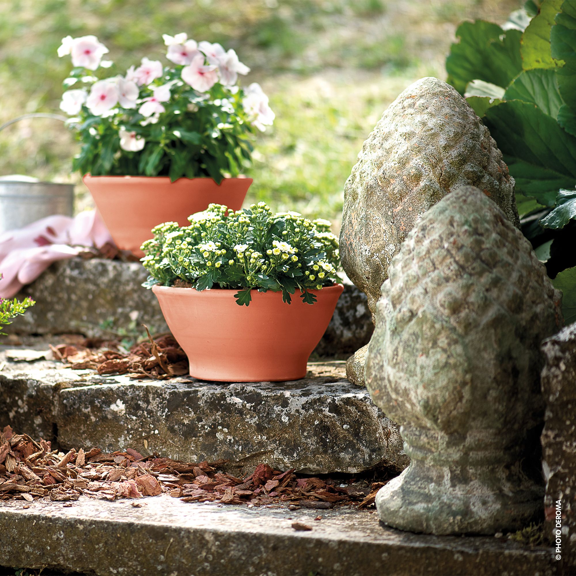 Ghiveci flori Liscia, teracota, Ø 32 cm, maro teracota