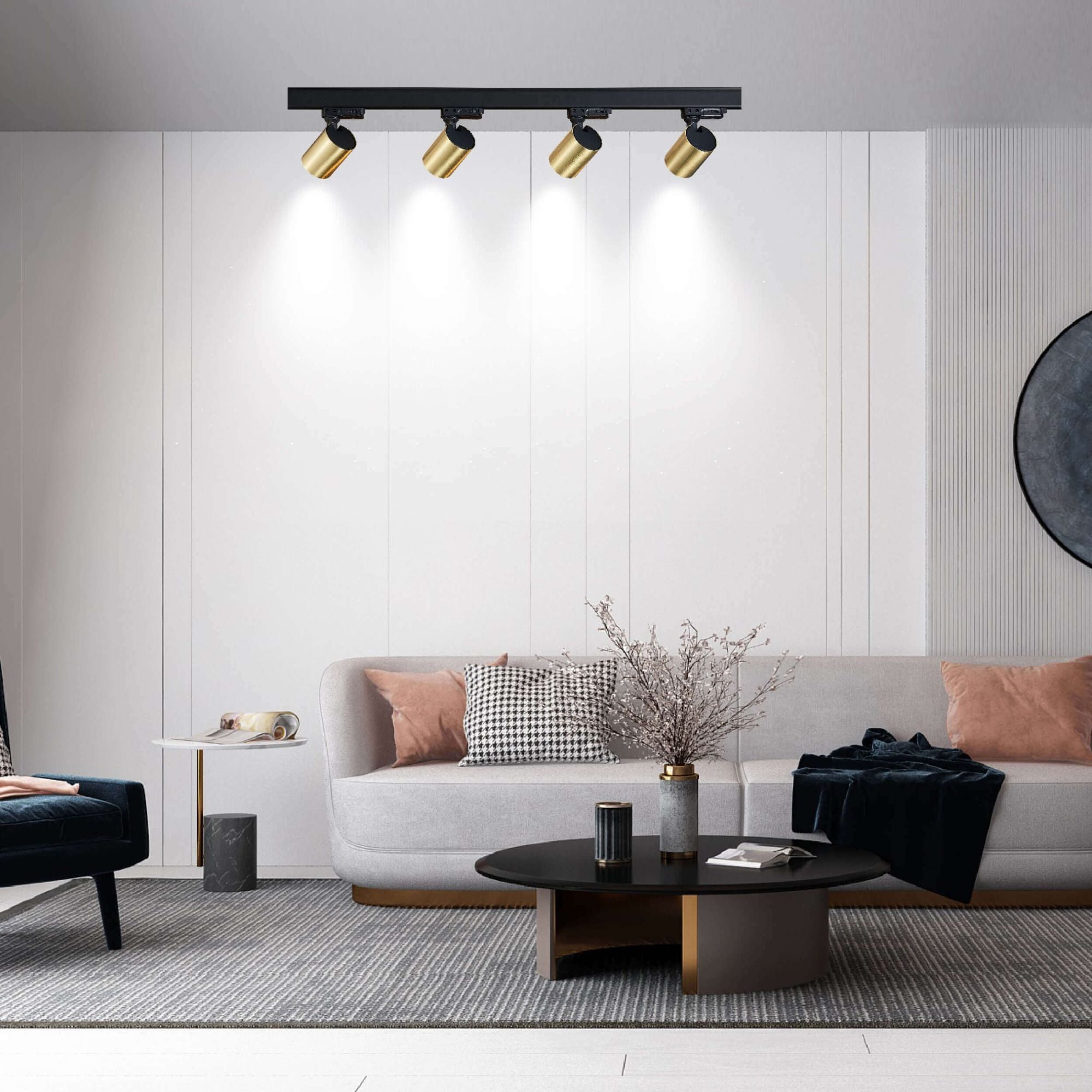 Spot pe sina Snow, 1 x GU10, negru/gold