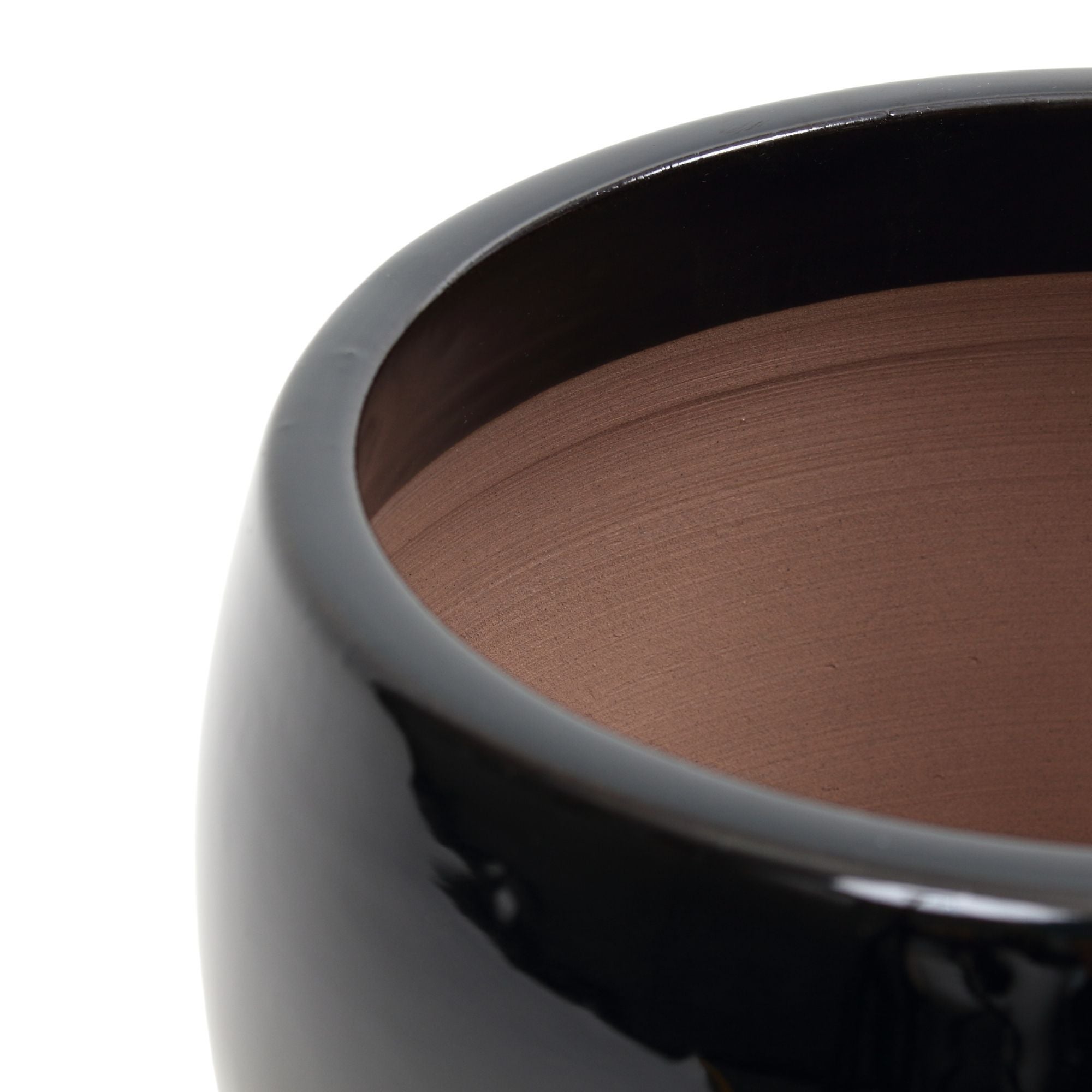 Ghiveci flori MTC, ceramica, Ø 29 cm, negru