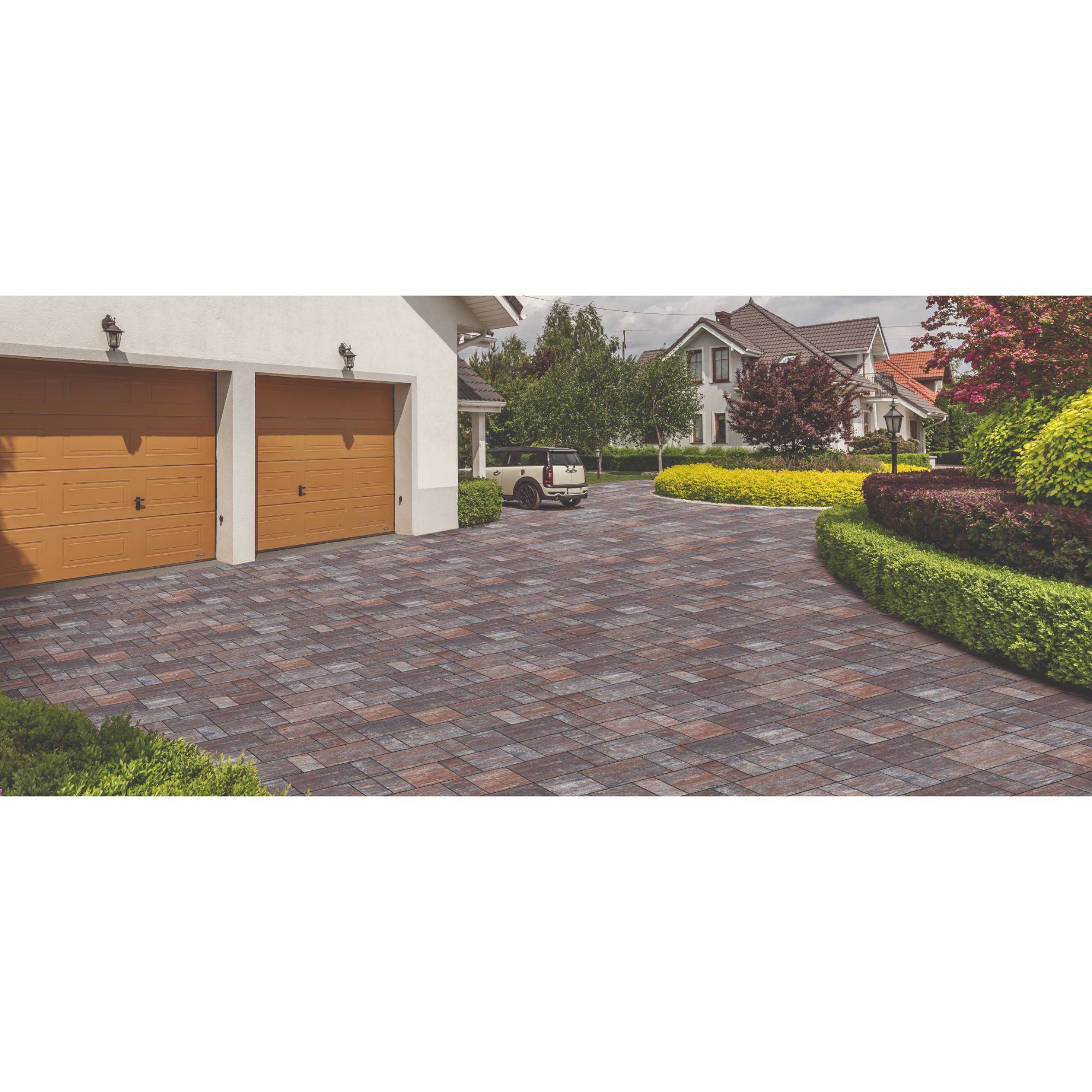 Pavaj beton Rettango, 200 x 100 x 60 mm, gri brun