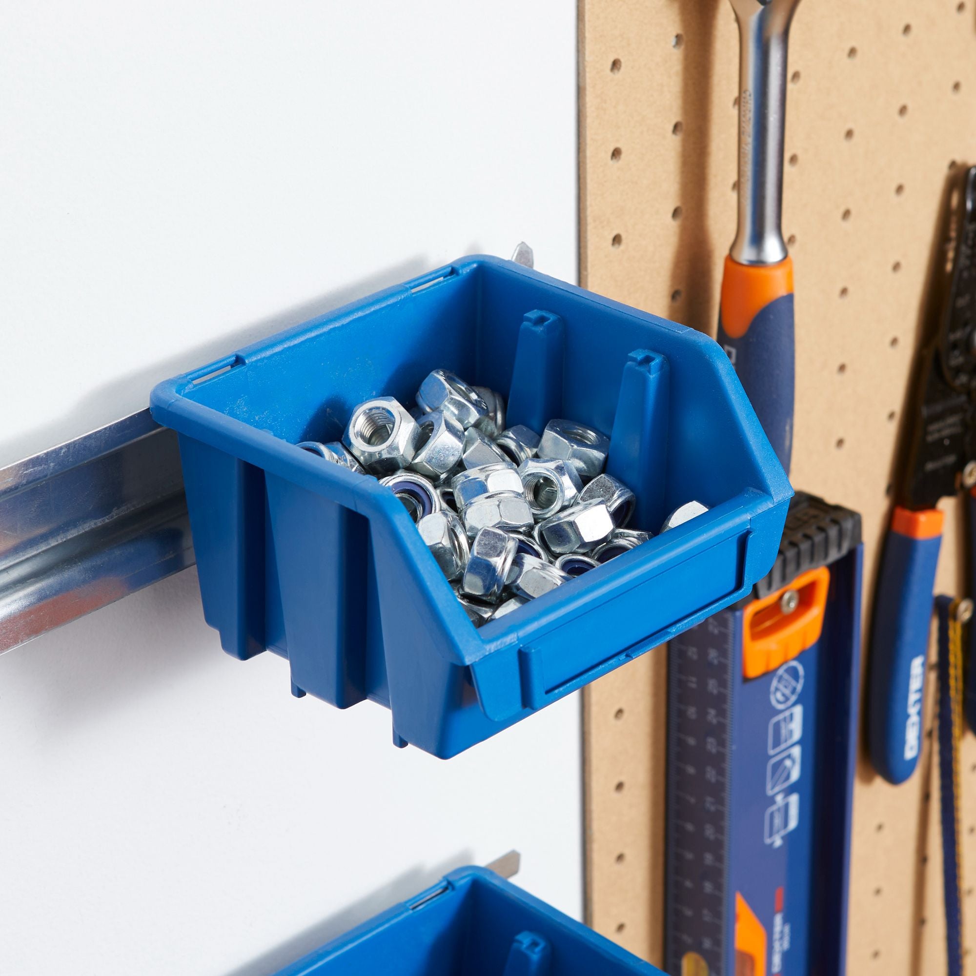 Cutie plastic Dexter, 116 x 112 x 75 mm, albastru