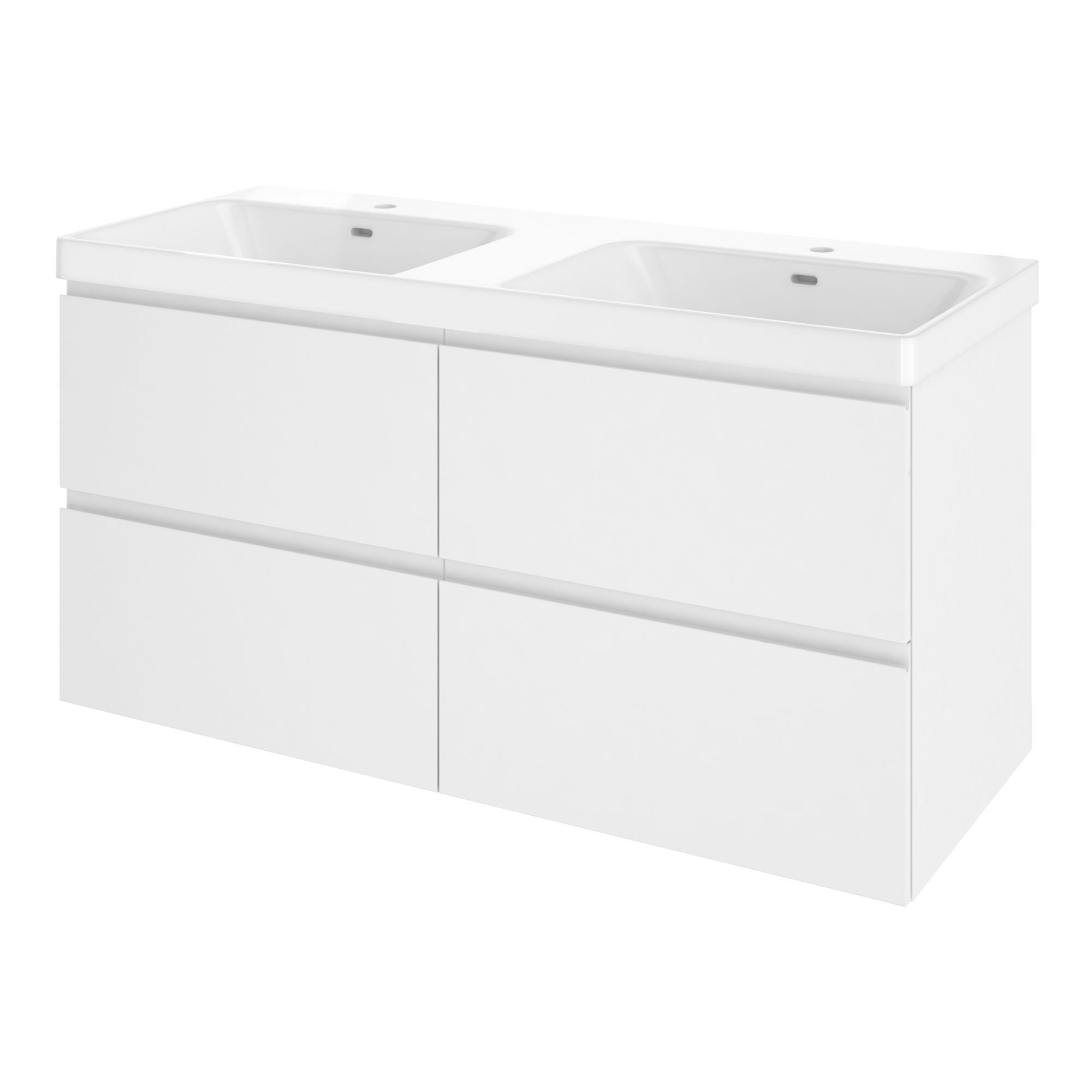 Lavoar incastrat Sensea Remix, latime 121 cm, alb