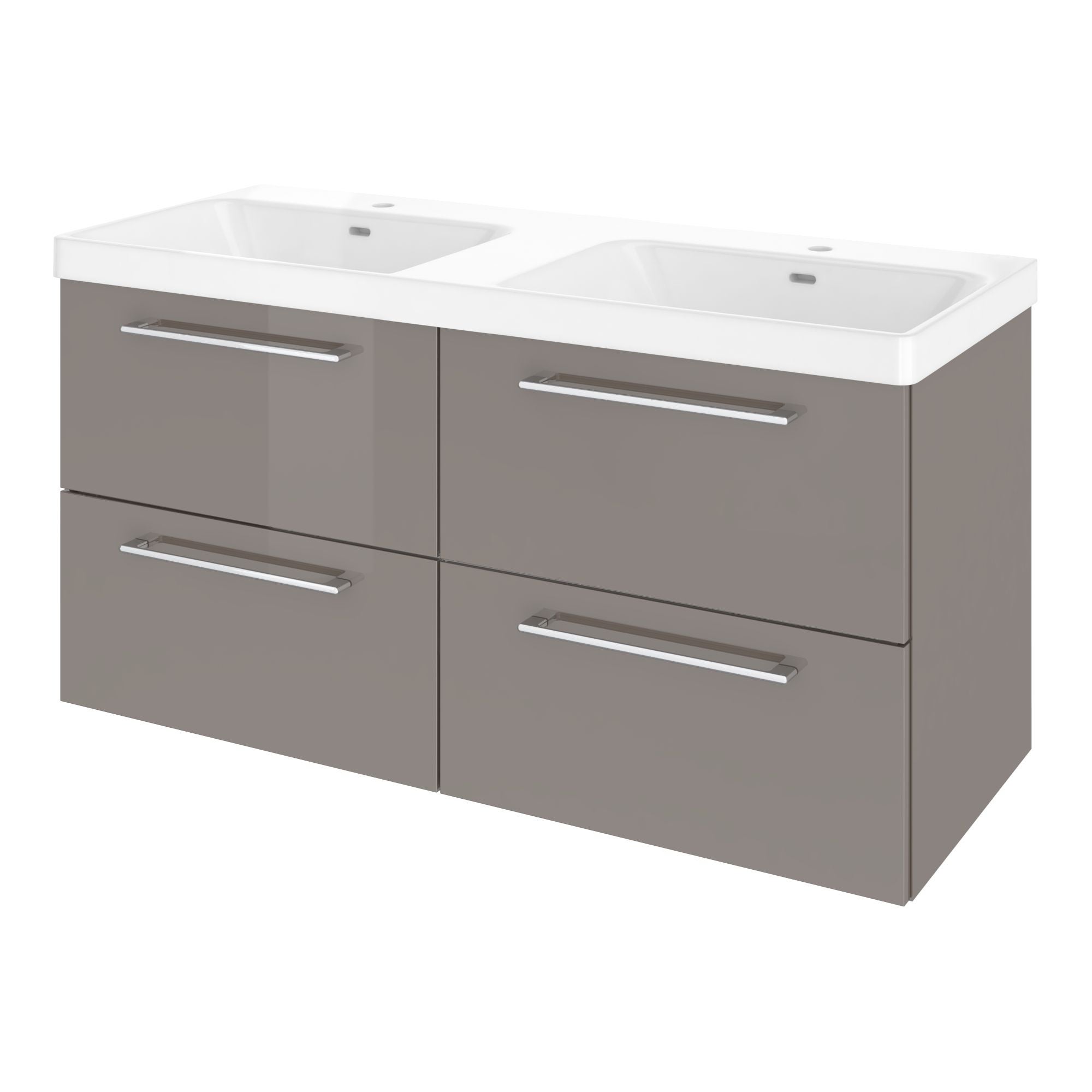Lavoar incastrat Sensea Remix, latime 121 cm, alb