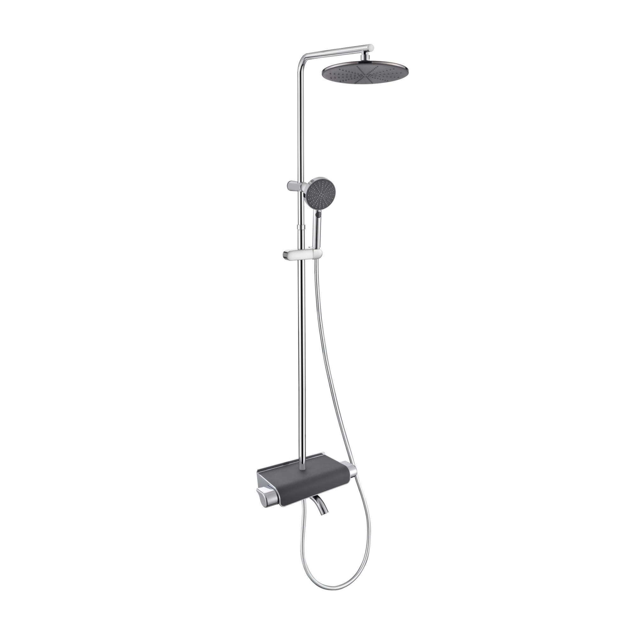 Sistem dus fix, Sensea Easy, 3 functii, plastic, crom