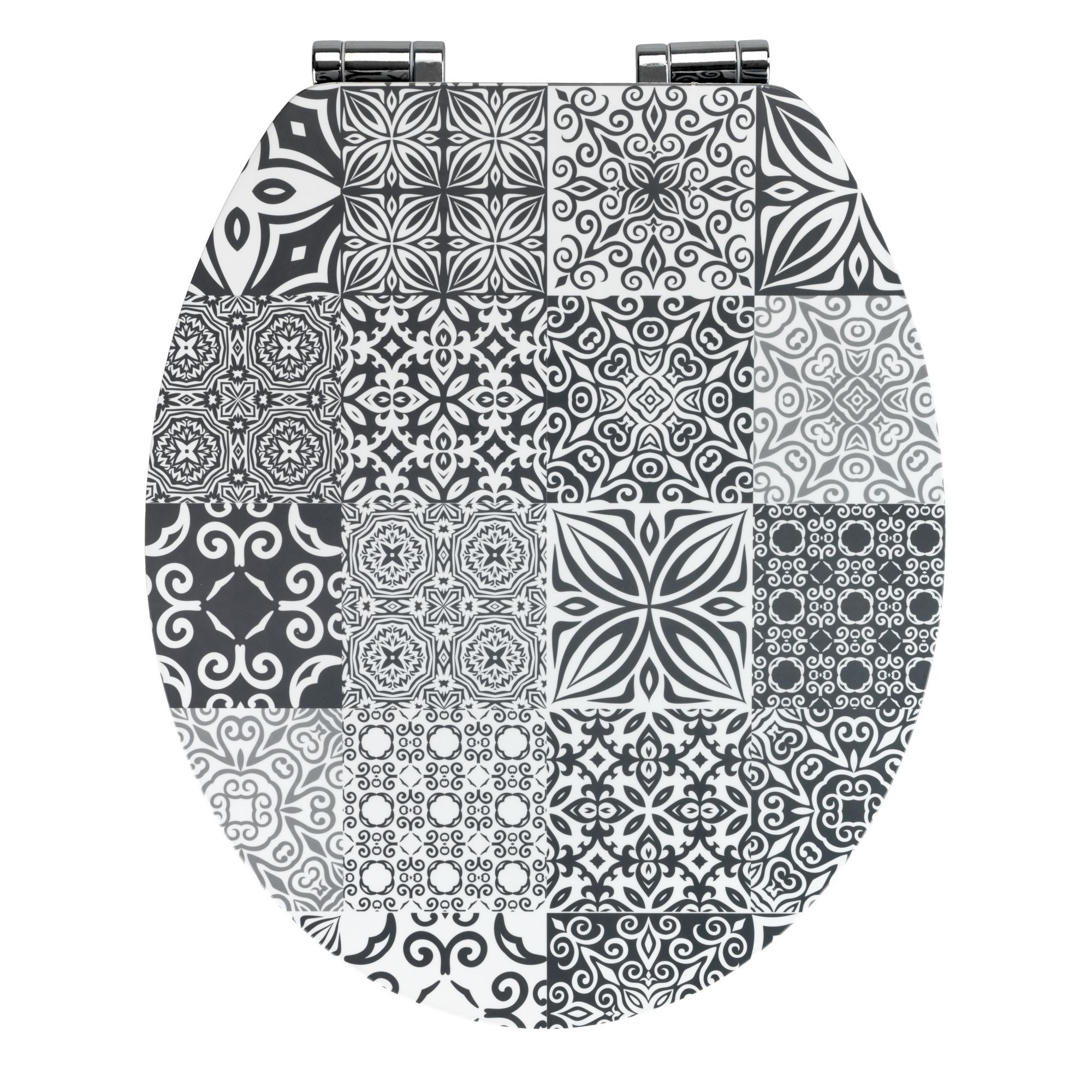 Capac WC Portugal, din MDF, inchidere lenta, multicolor