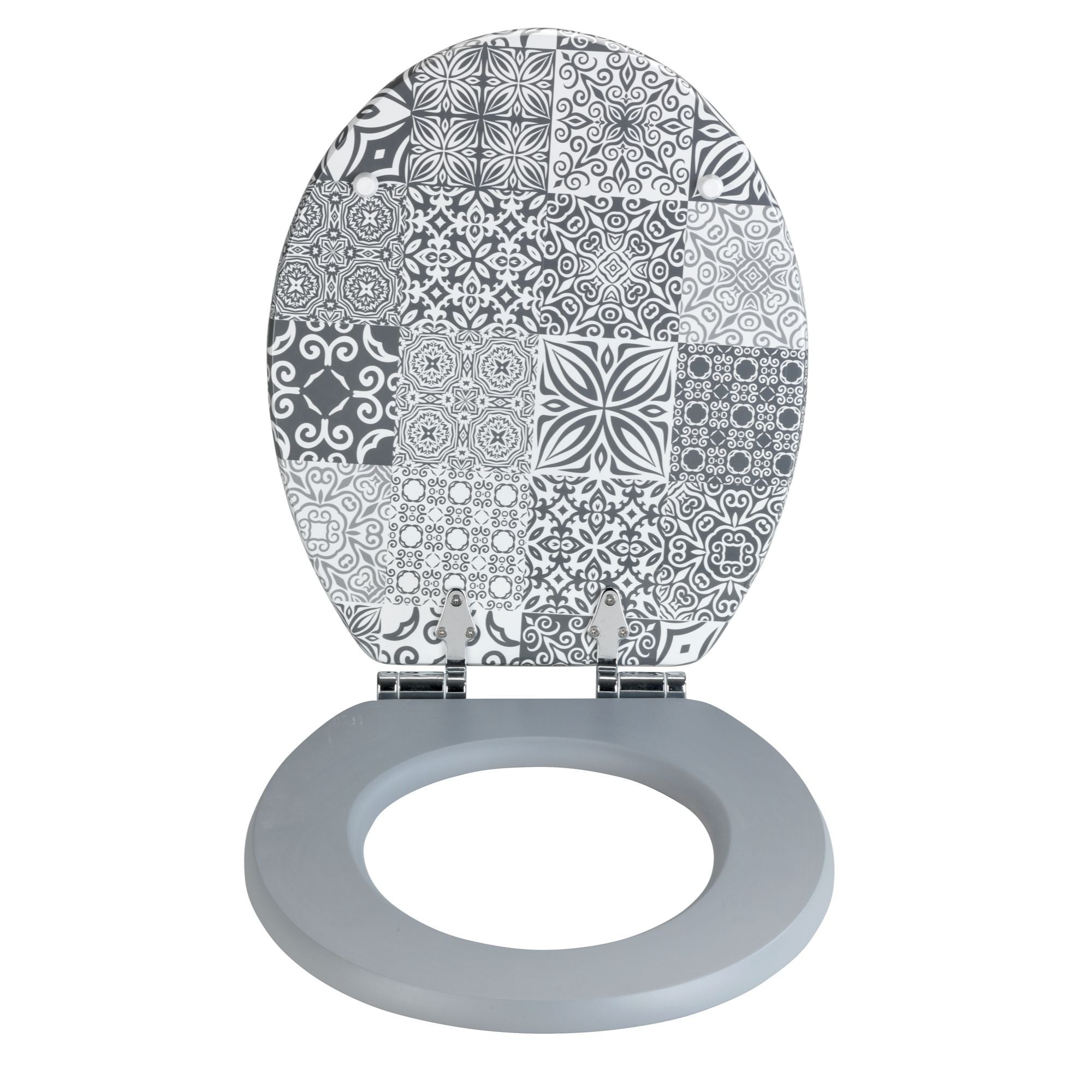 Capac WC Portugal, din MDF, inchidere lenta, multicolor