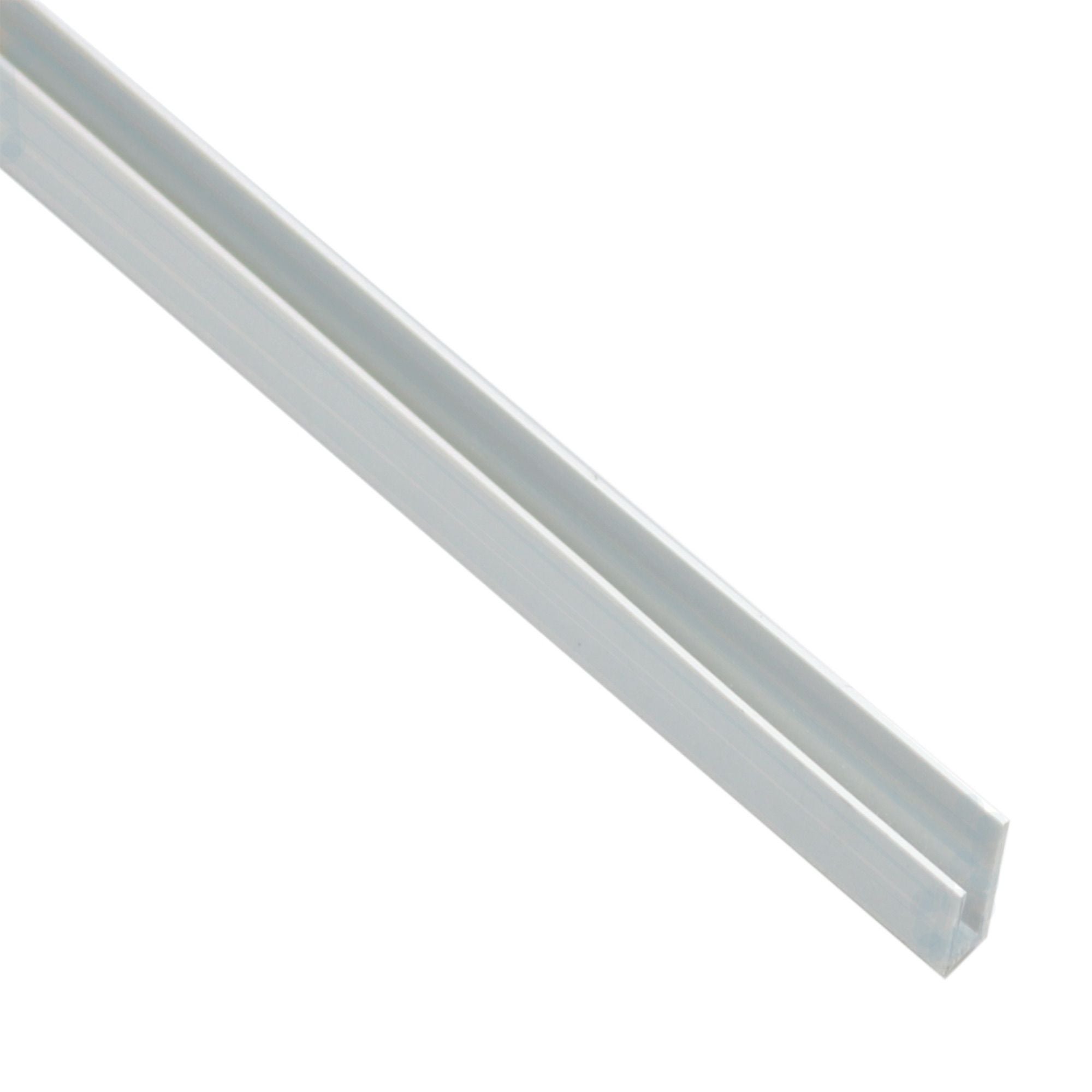 Cornier PVC, 15 x 8 x 1 mm, L = 2.6 m, transparent