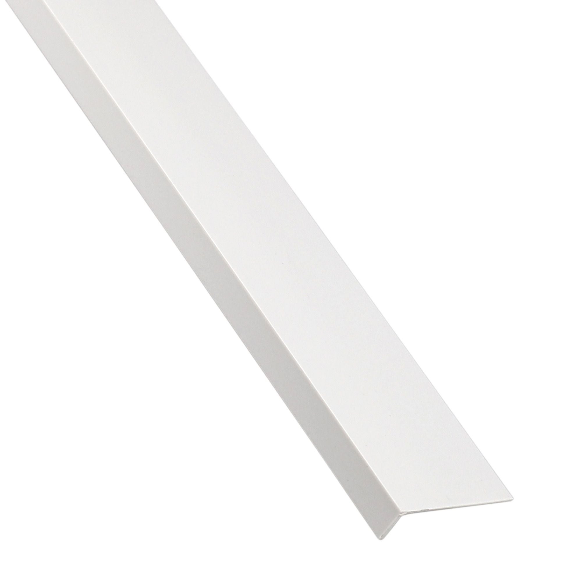 Cornier PVC, 19.5 x 16.5 x 1.5 mm, L = 1 m, alb