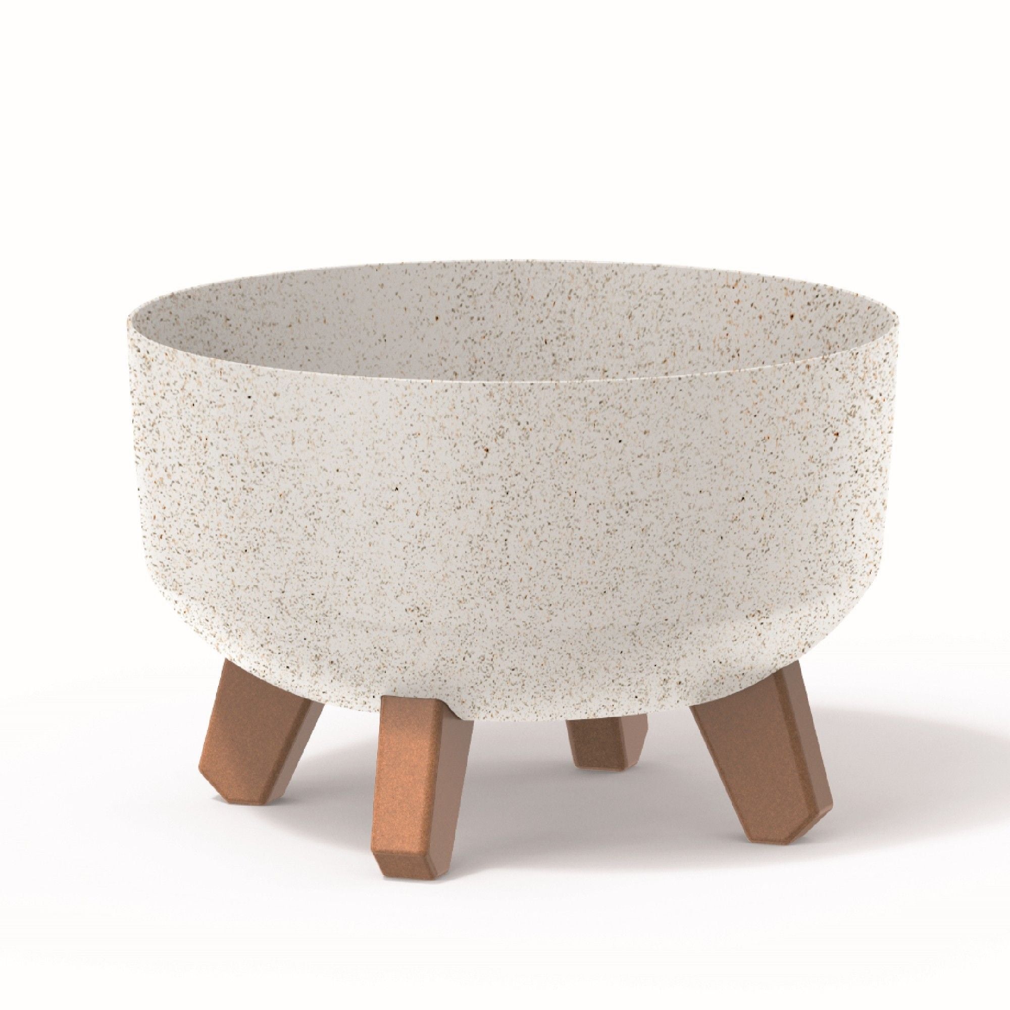 Ghiveci flori Garcia, plastic, Ø 24 cm, alb