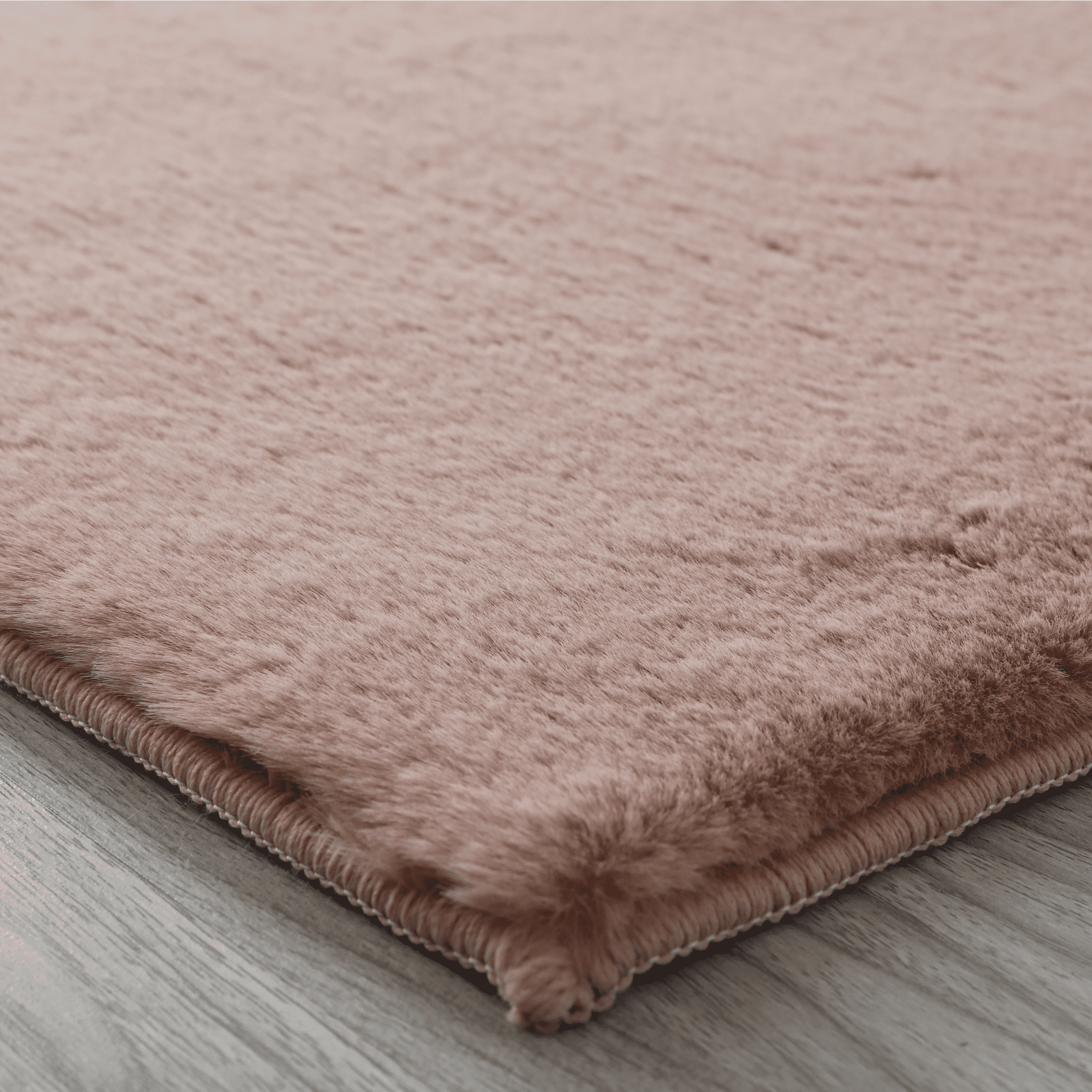 Covor Lop, poliester, 120 x 160 cm, roz pudra