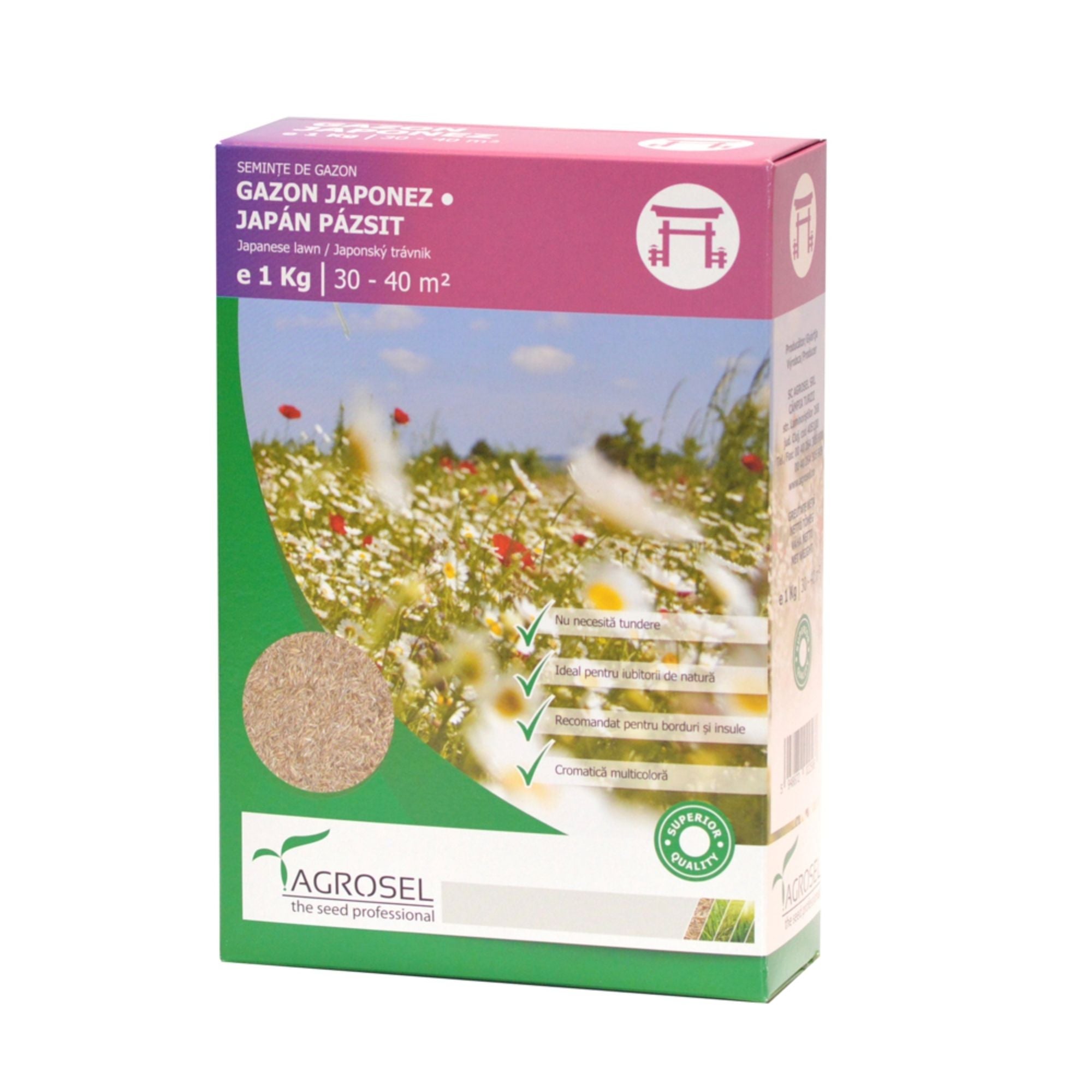 Seminte gazon Japonez Agrosel, 1 kg