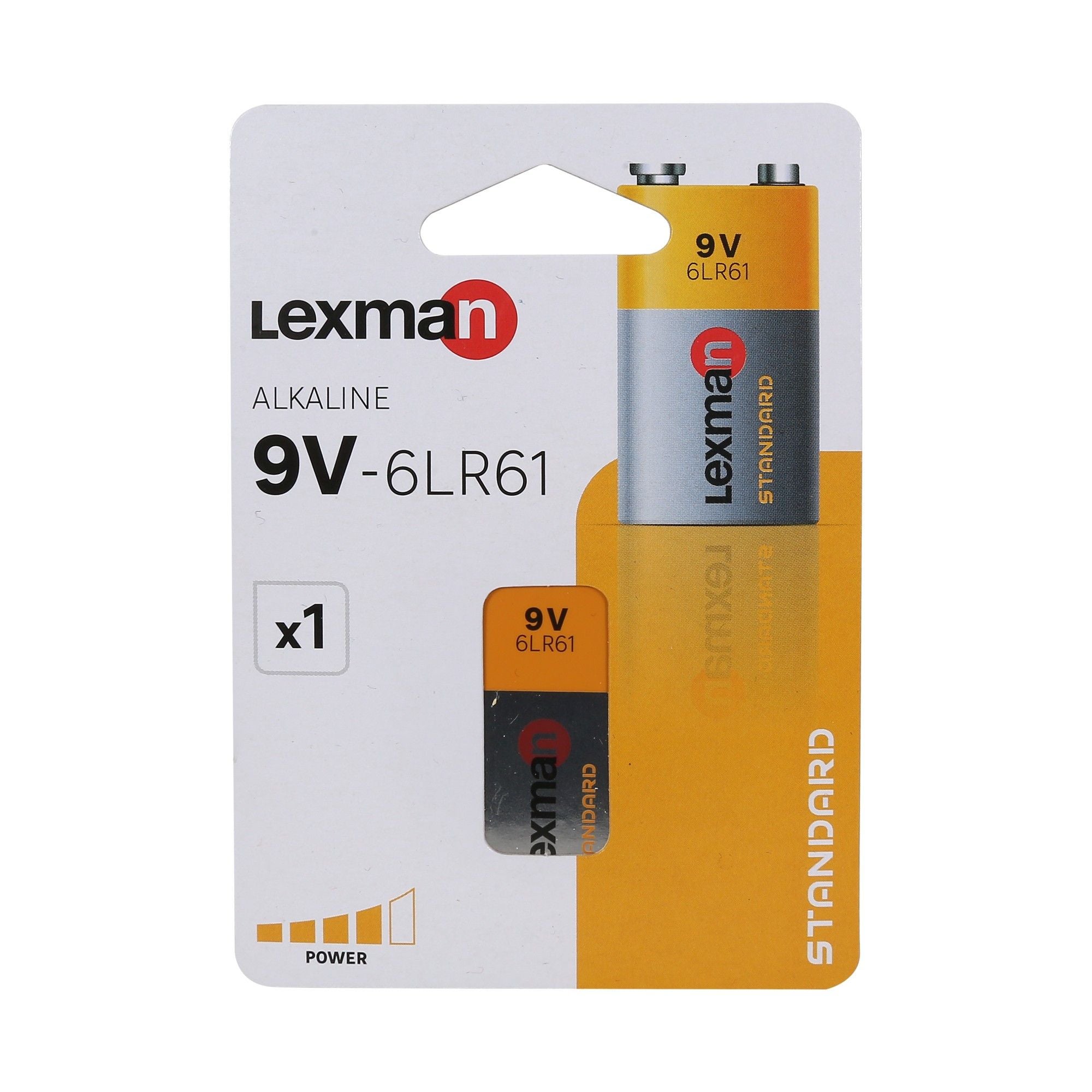 Baterie alcalina Lexman Standard 6LR61 9V, 1 buc