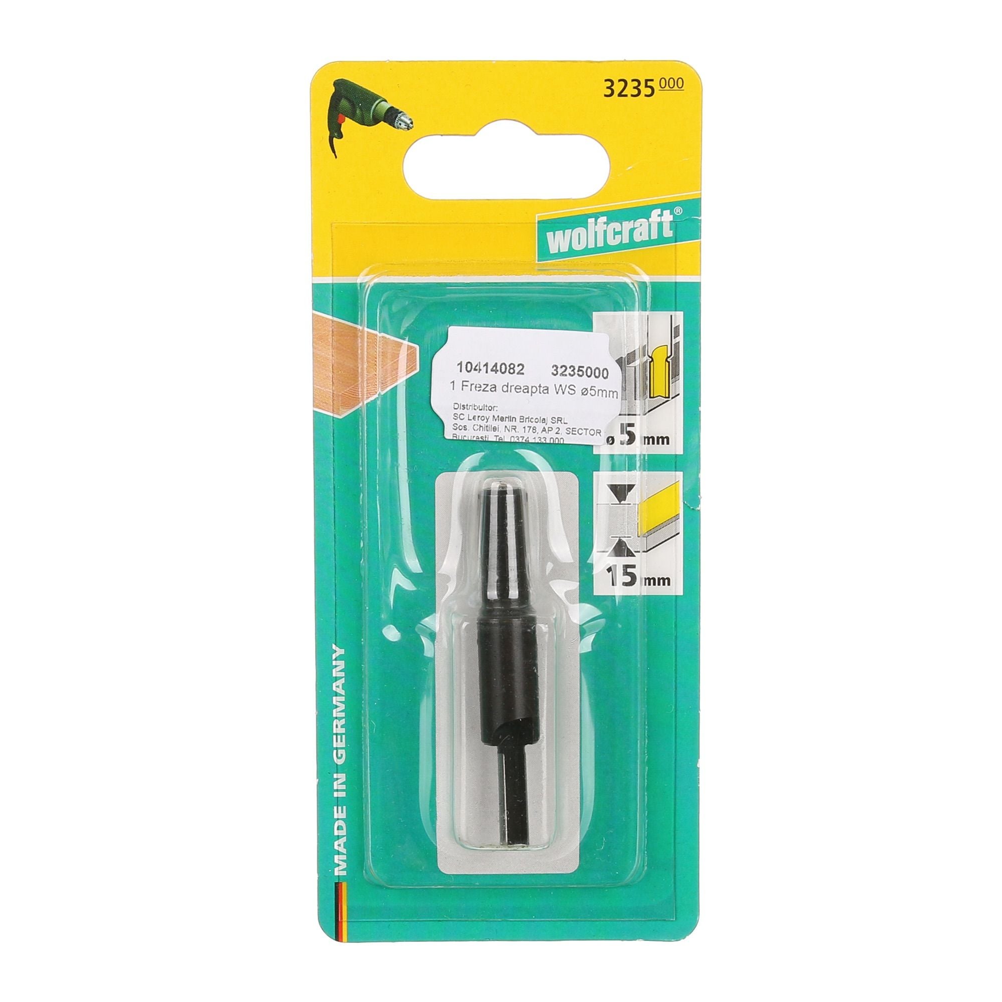 Freza pentru canale 5 mm Wolfcraft