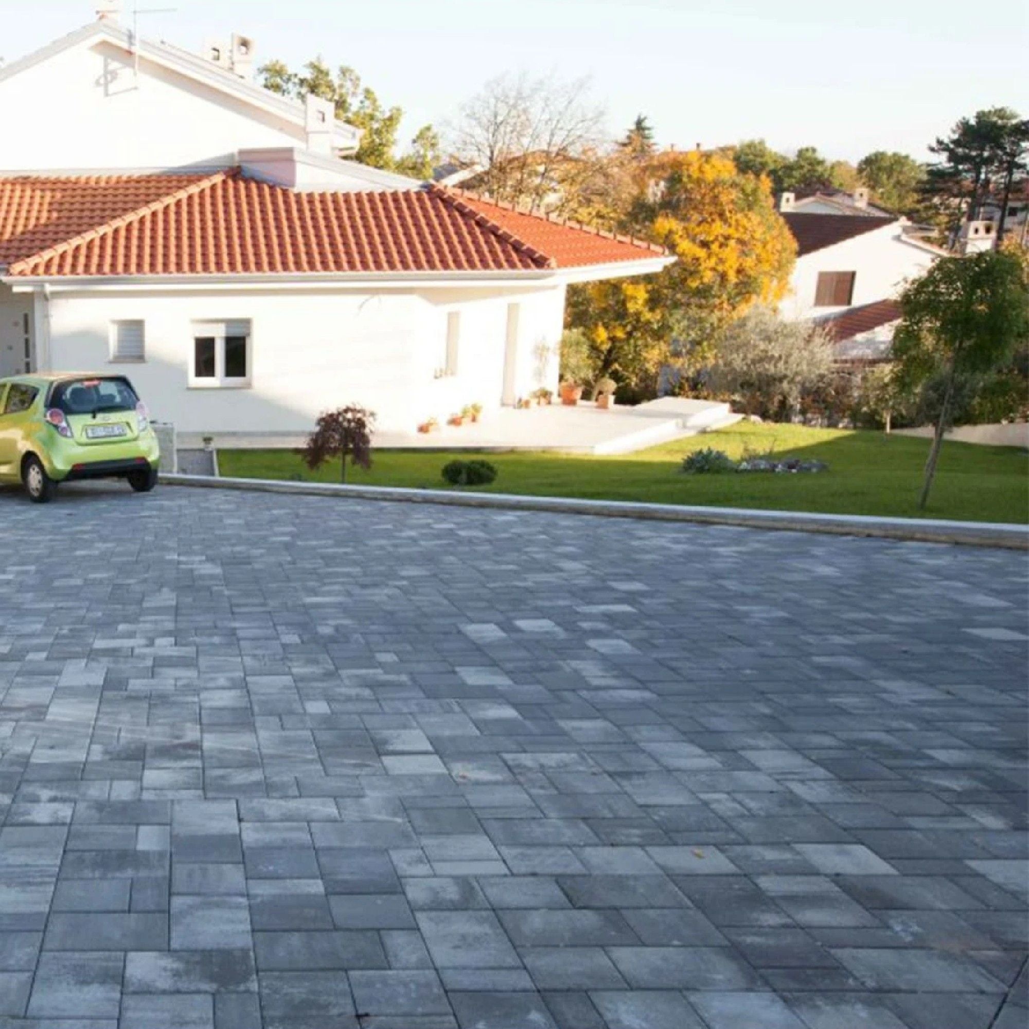 Pavaj beton Rettango, 200 x 200 x 60 mm, gri bazalt