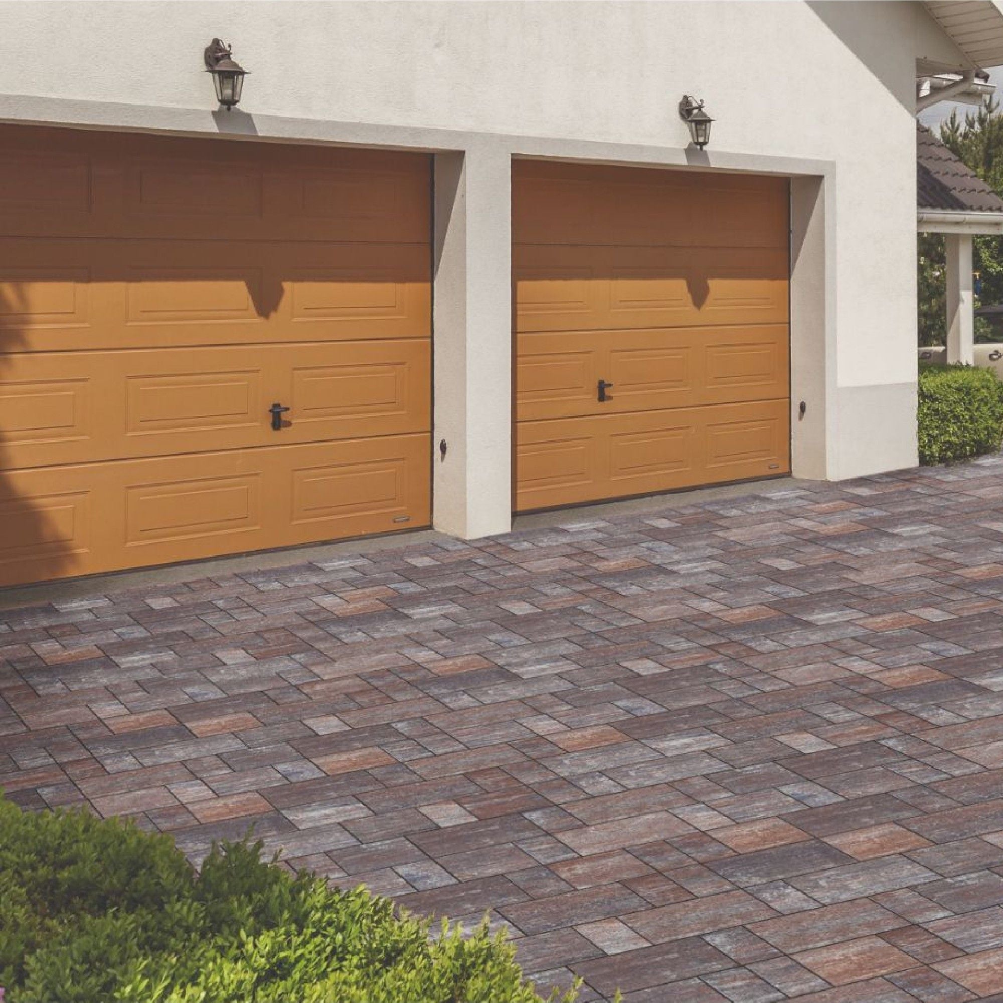 Pavaj beton Rettango, 300 x 200 x 60 mm, gri brun