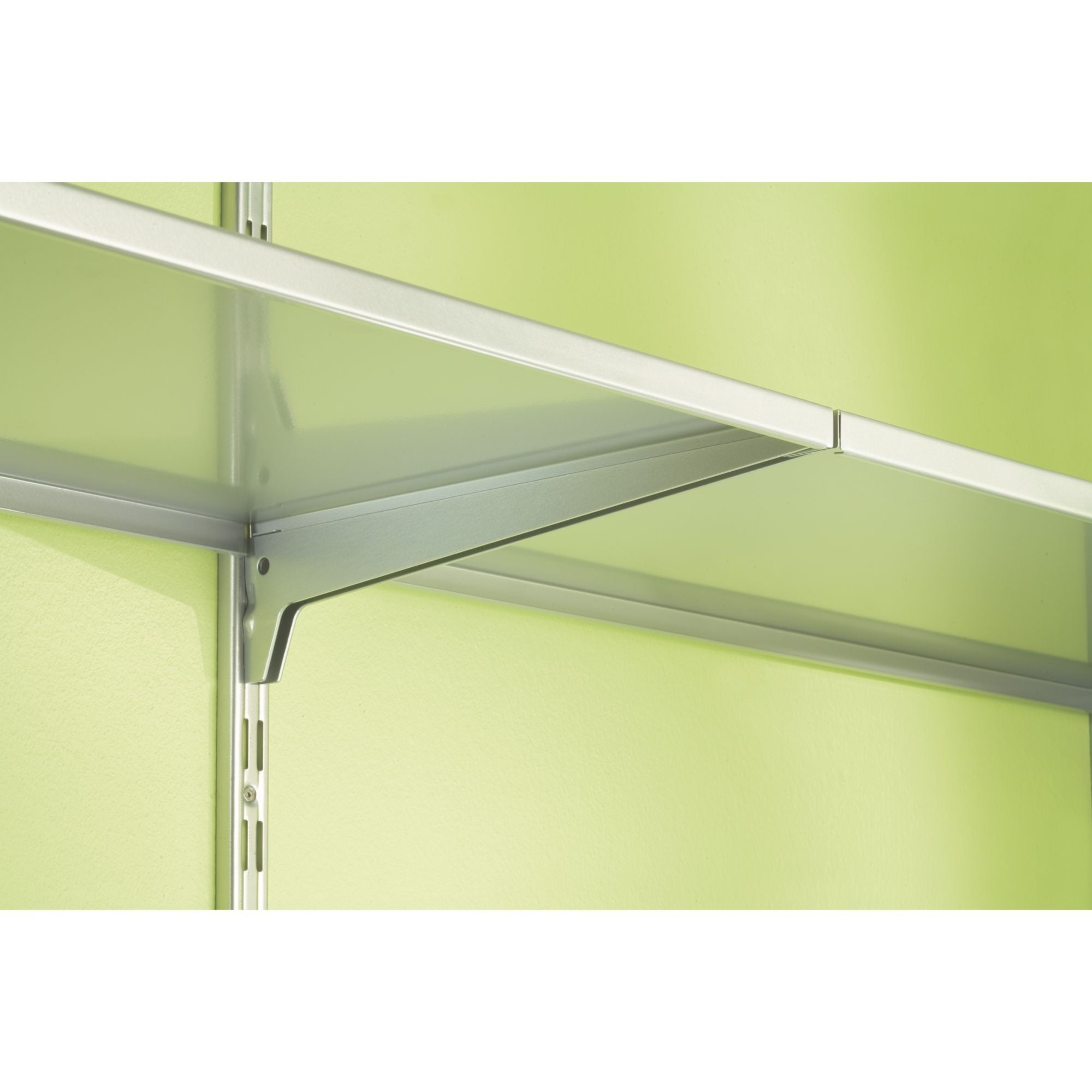 Suport simplu pentru raft pe sina, 300 mm, gri