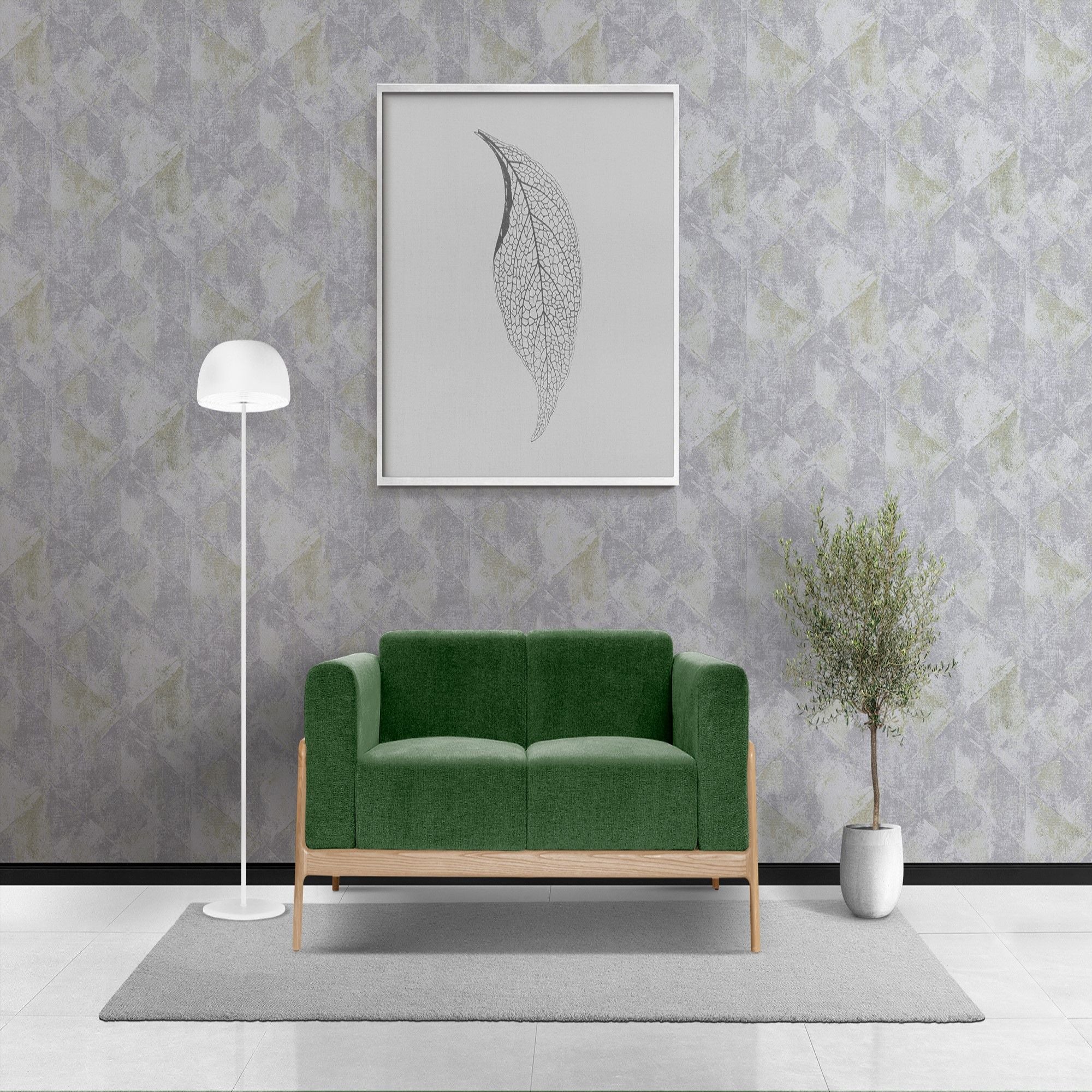 Tapet vinil Phoenix, model tip ciment/beton, albastru, rola 10 x 0.53 m