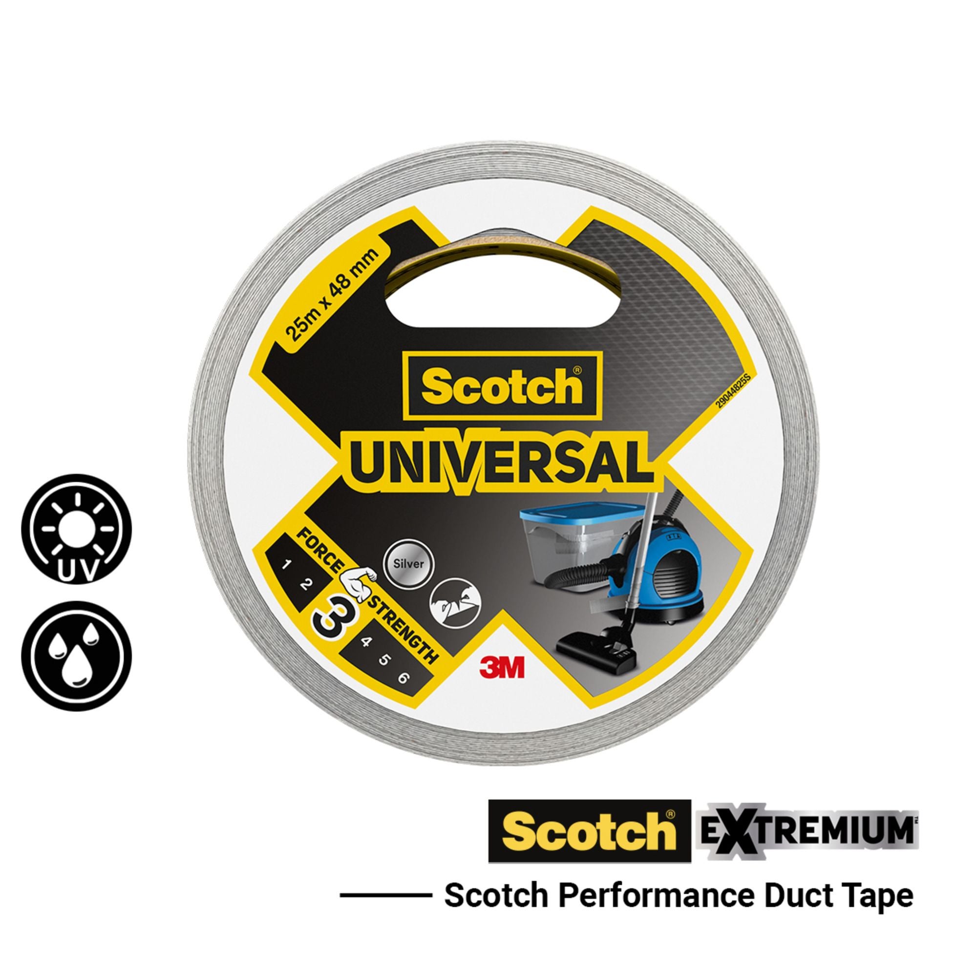 Banda de reparare Scotch, universala, 48 mm x 25 m, neagra