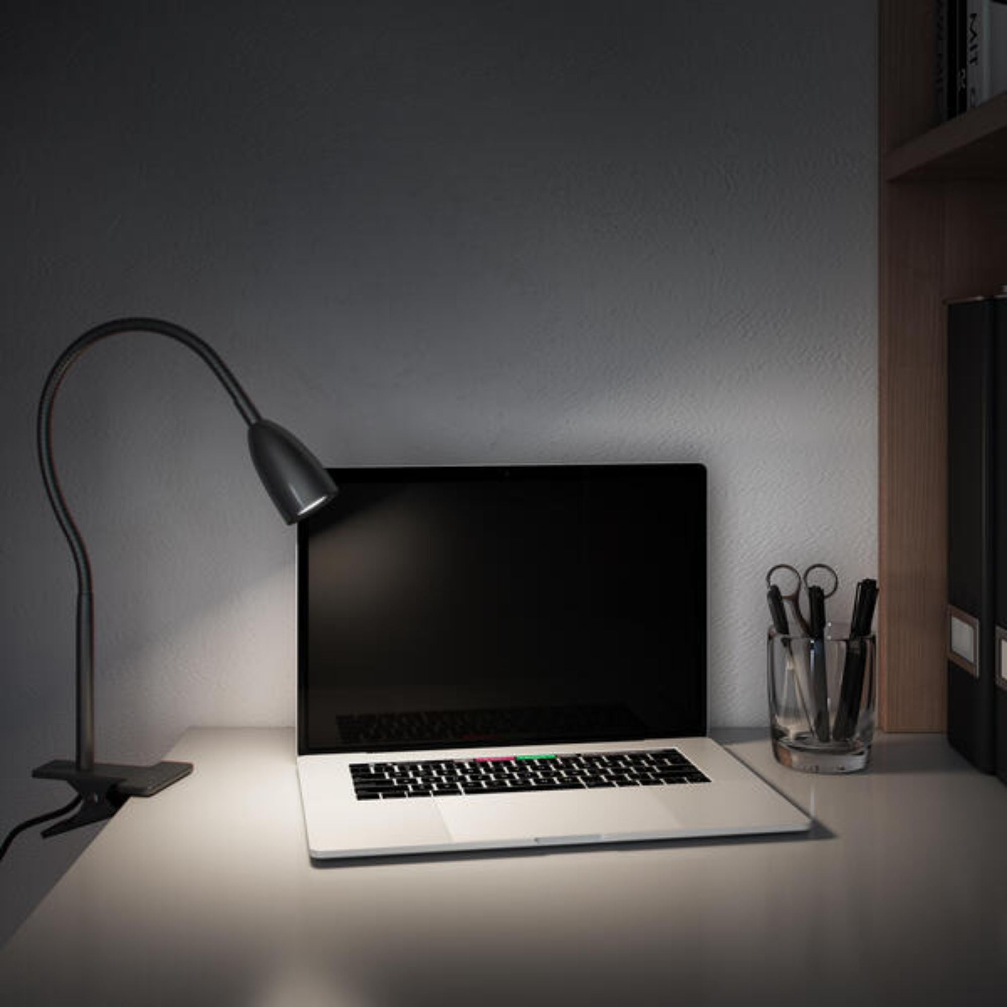 Lampa birou LED Gao, cu clips, 420 lumeni, lumina neutra, negru