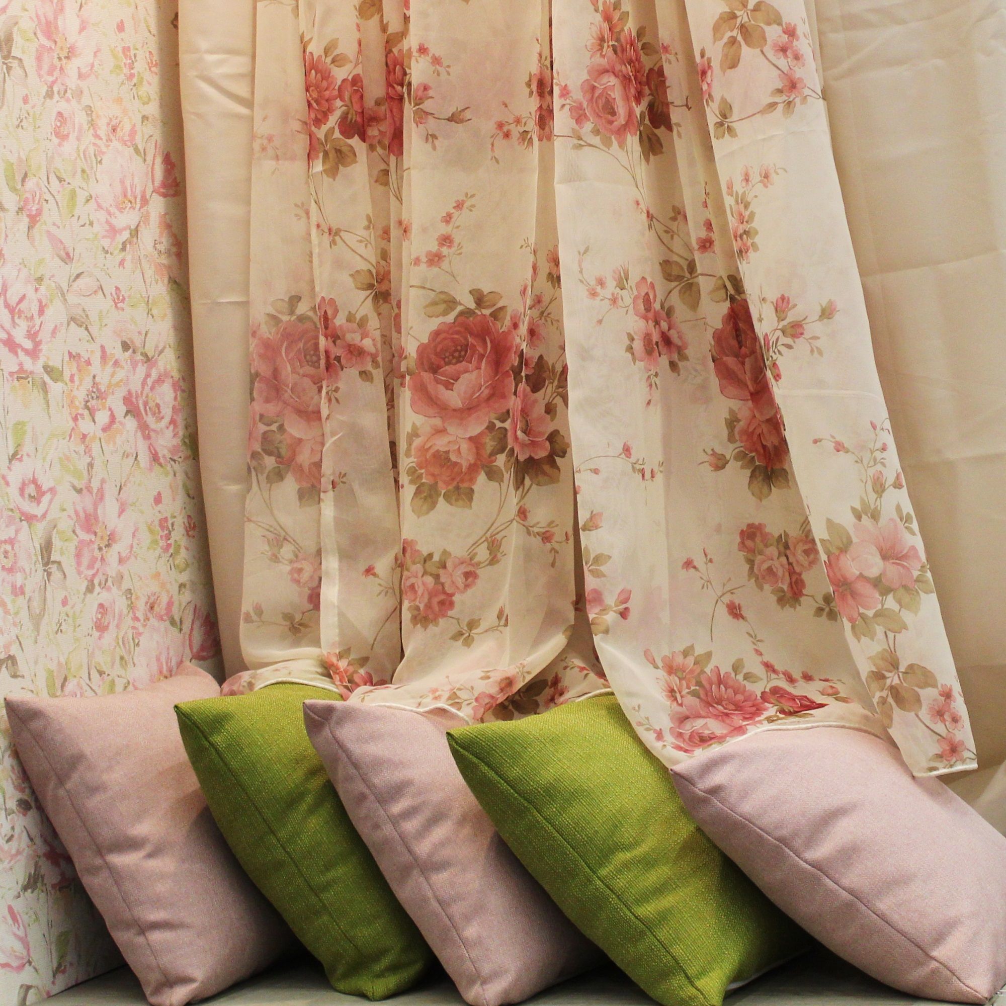 Draperie 200 x 280 cm Inspire New Silka, cu rejansa si bride, bej