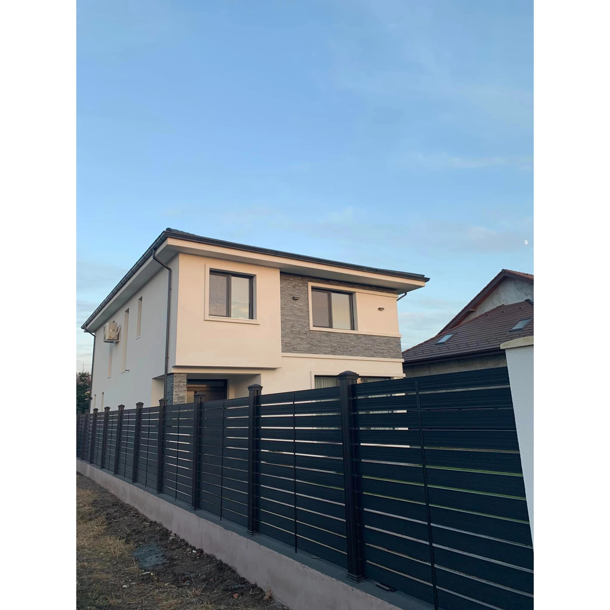 Scandura WPC pentru gard, 2000 x 110 x 20 mm, gri