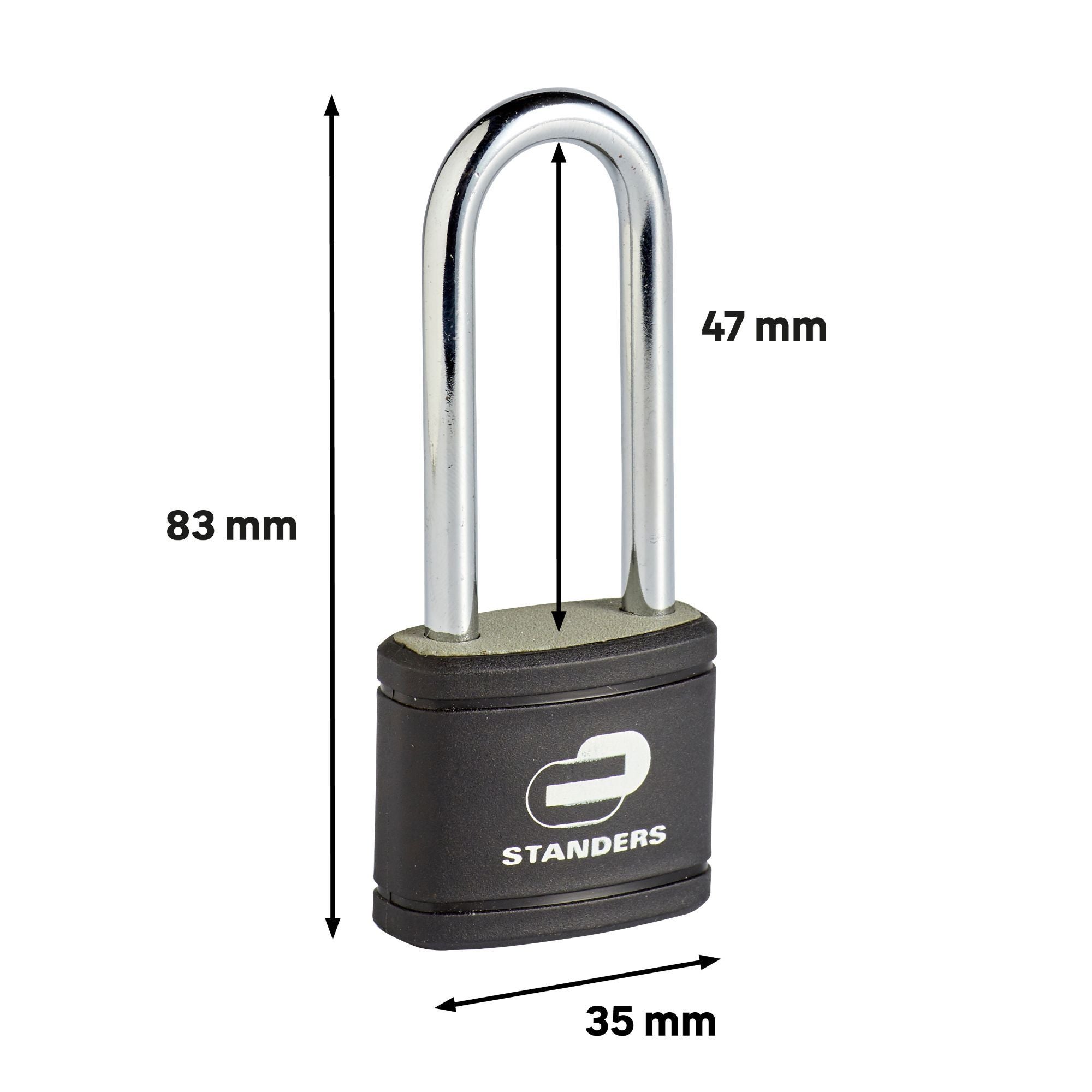 Lacat cu cheie, pentru interior, Standers, fonta, 35 mm