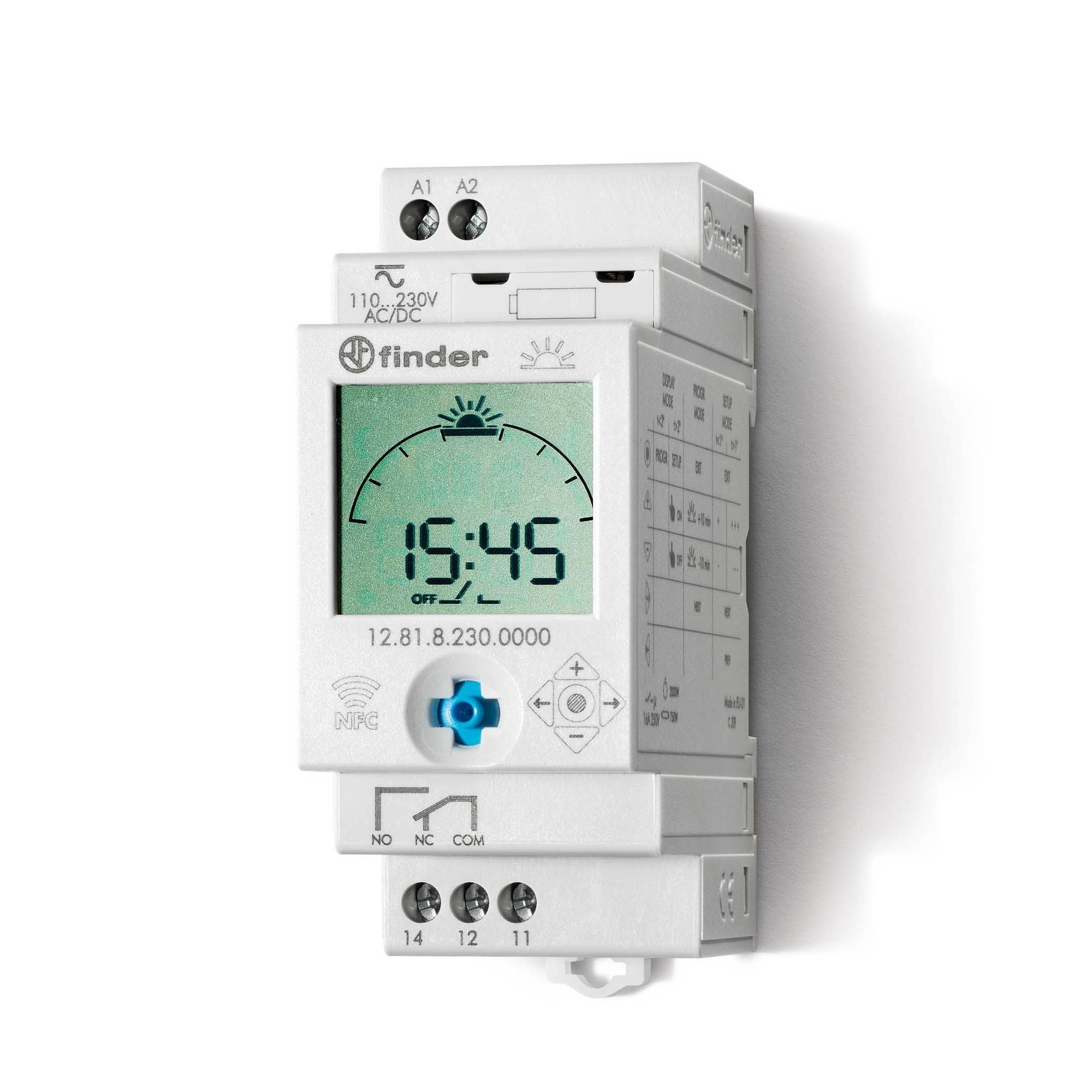 Ceas programabil digital Finder Astro 1C, 16A, 250VAC, 4000VA