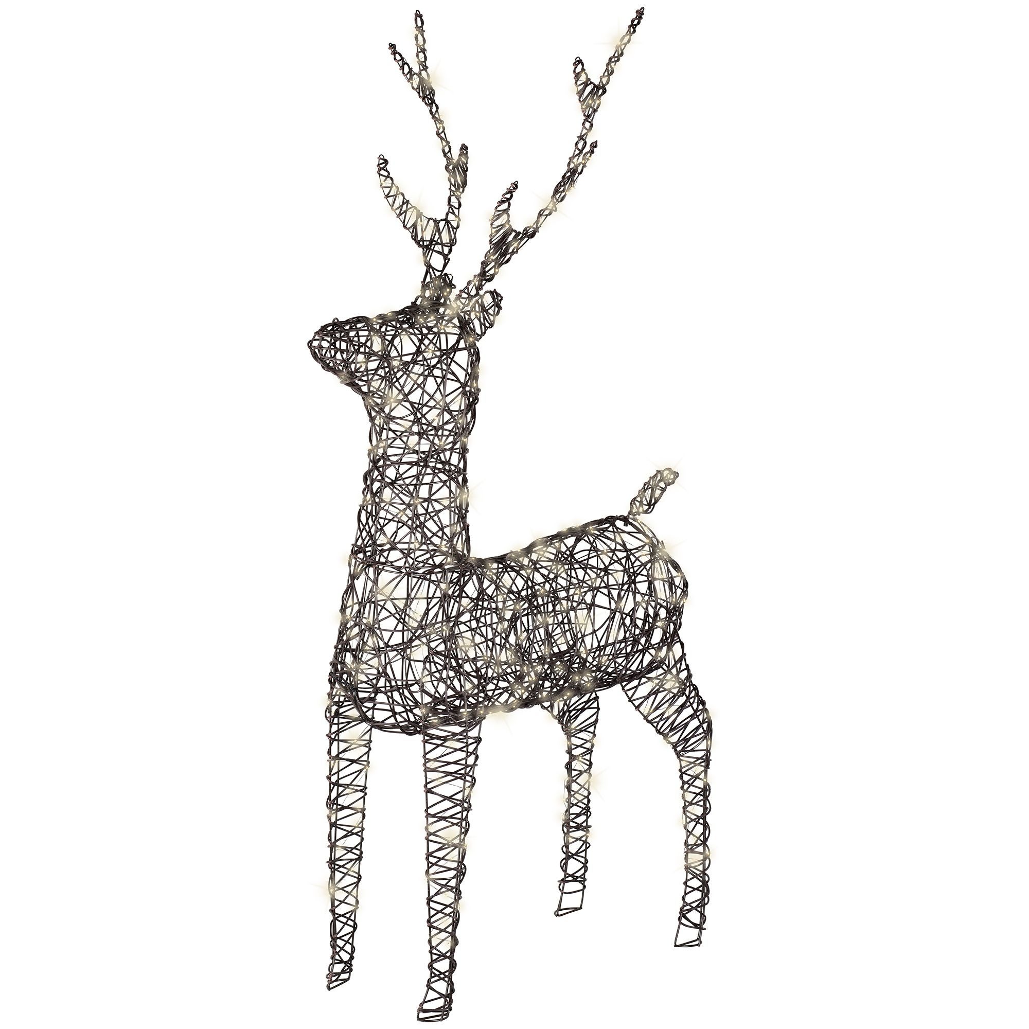 Decoratiune Craciun, model ren, pentru exterior, 400 LED-uri, inaltime ...