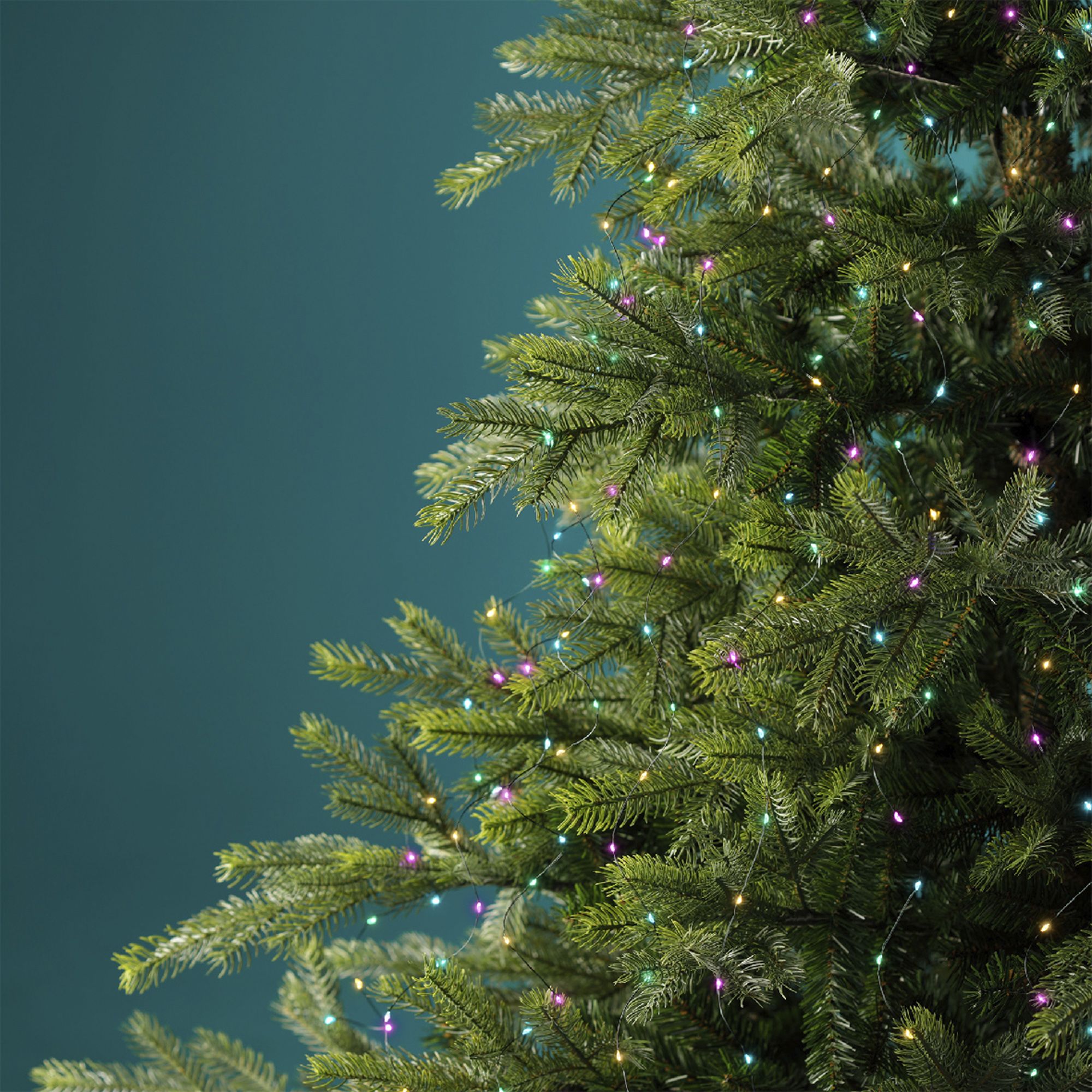 Instalatie de Craciun, Lumineo, tip cascada, 408 micro LED-uri, lungime ...