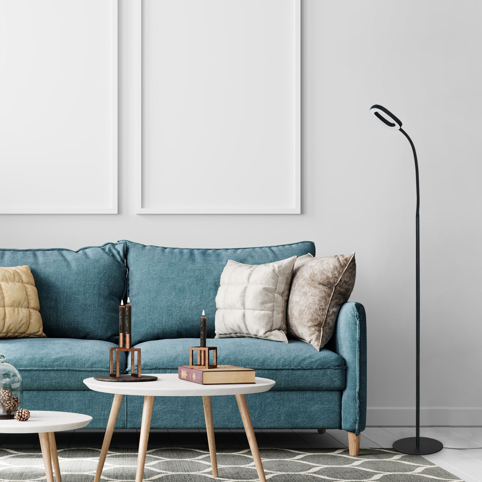 Lampadar LED Rader, 11 W, H 133 cm, negru