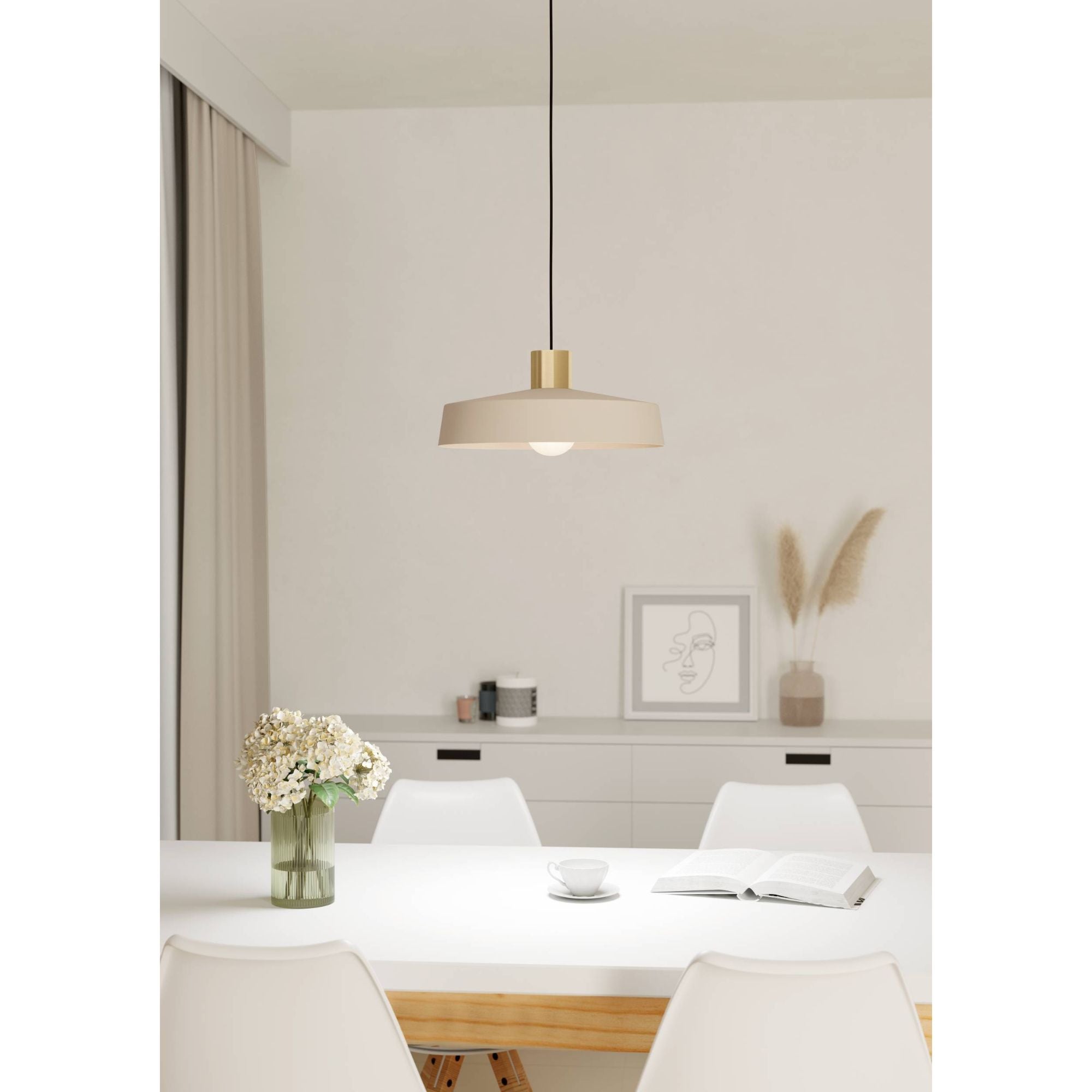 Pendul Valdiola, 1 x E27, 40 W, cappuccino