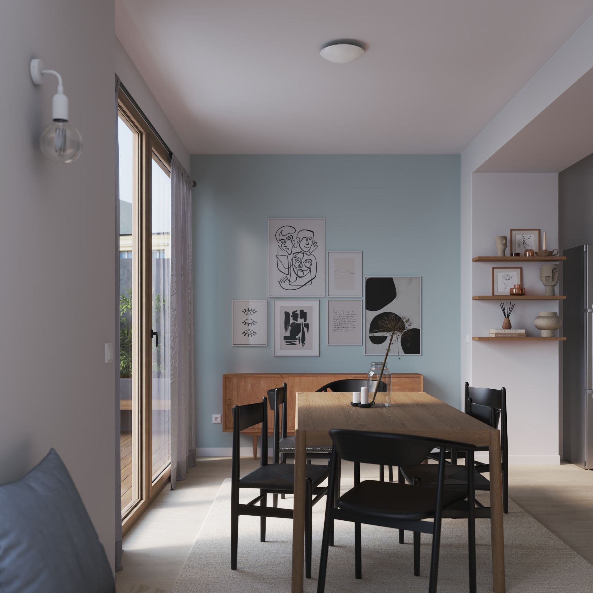 Plafoniera LED Vicky, 1000 lm, lumina calda, D 25 cm, alb