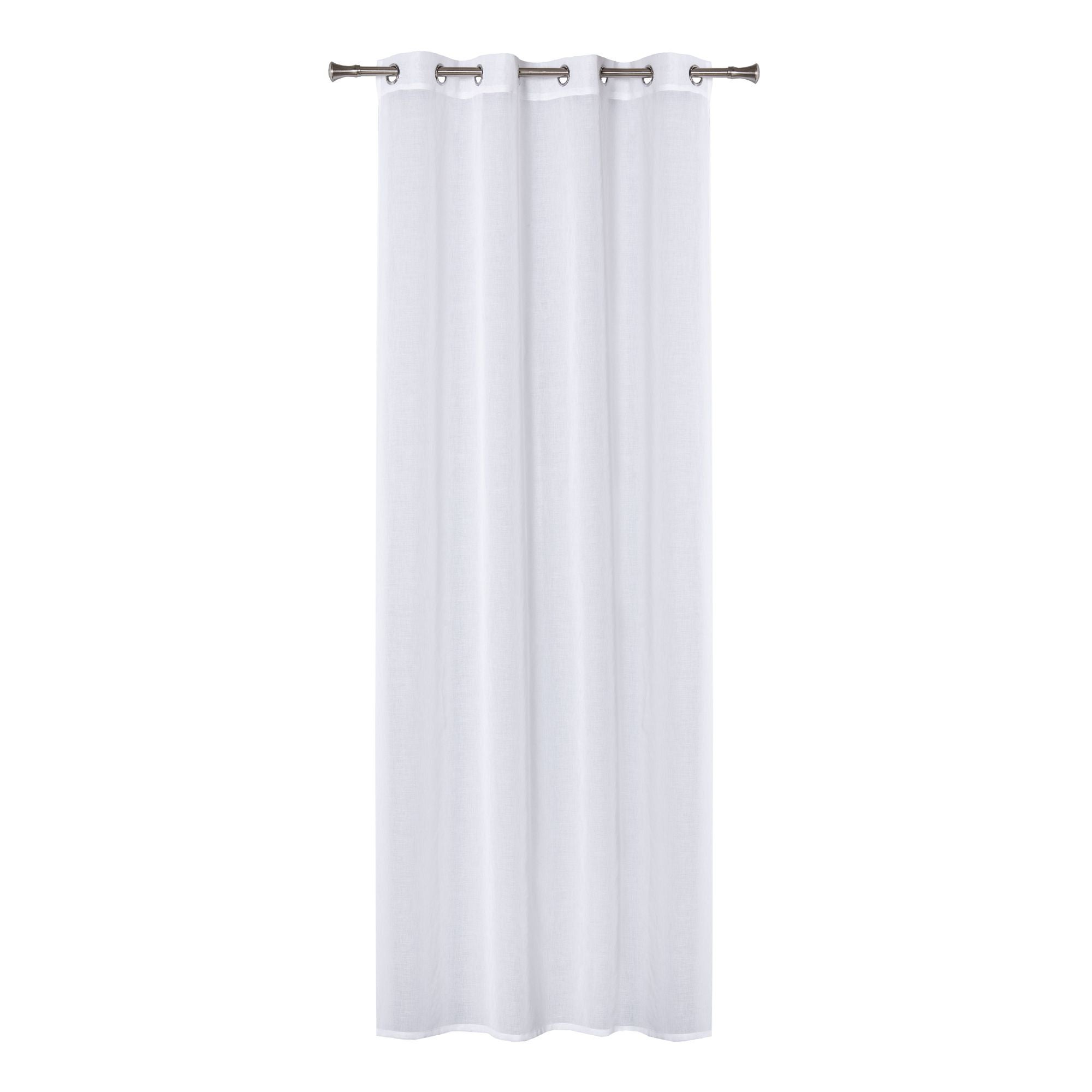 Perdea 290 x 260 cm Mary, model uni, cu inele, alb