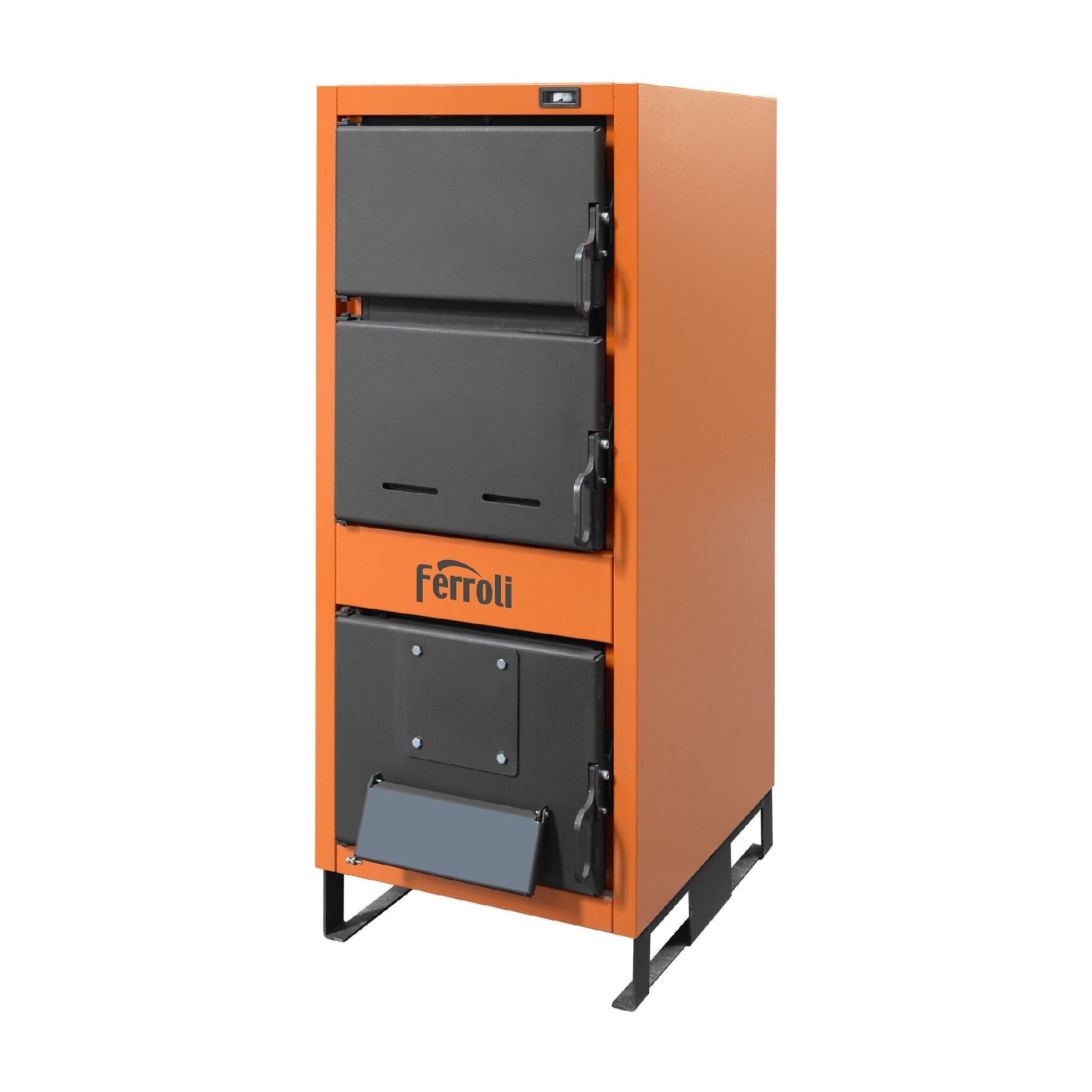 Centrala pe combustibil solid Ferroli JAR, otel, ardere conventionala, 30kW