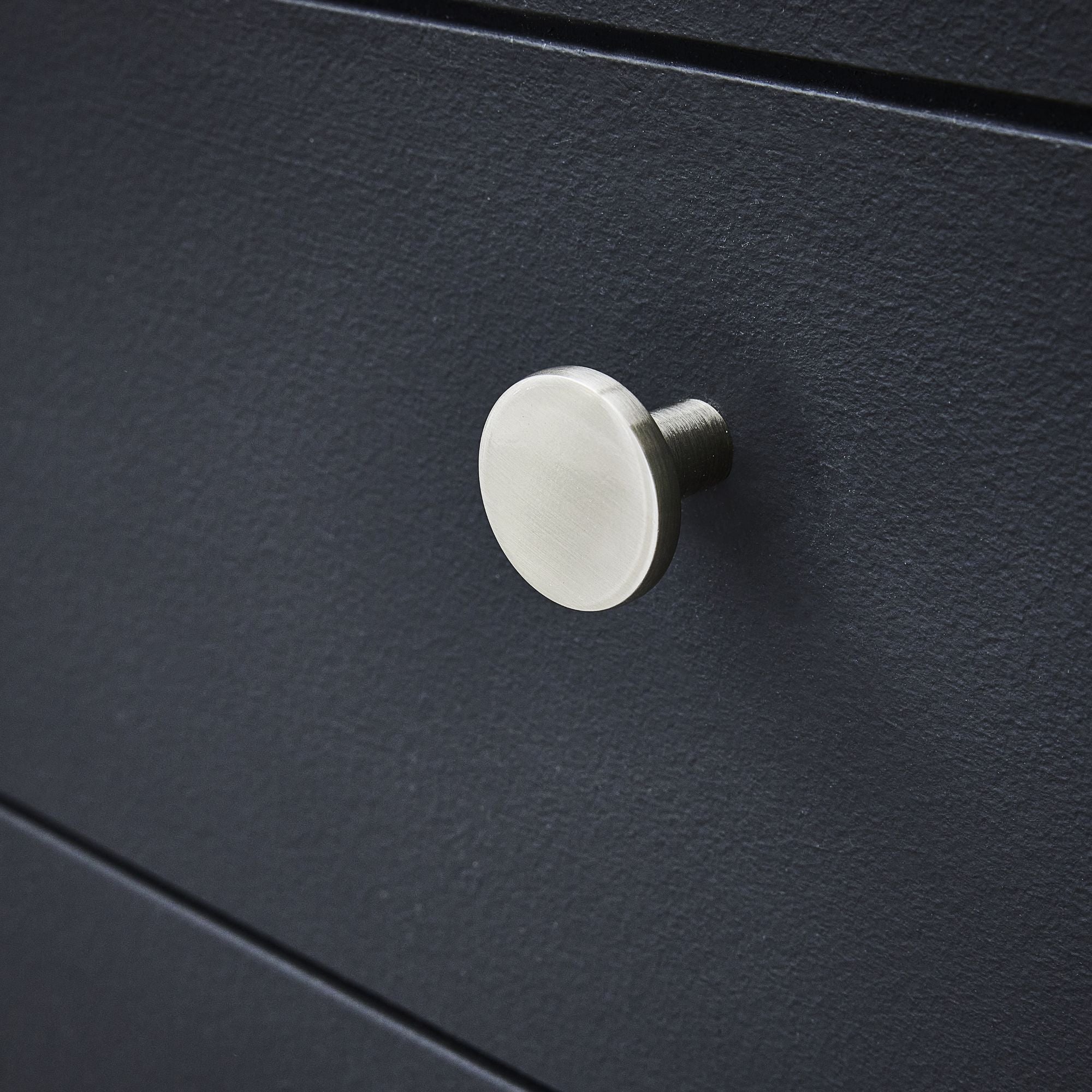 Buton mobila Inspire Benny, 25 mm, aluminiu, argintiu, finisaj lucios