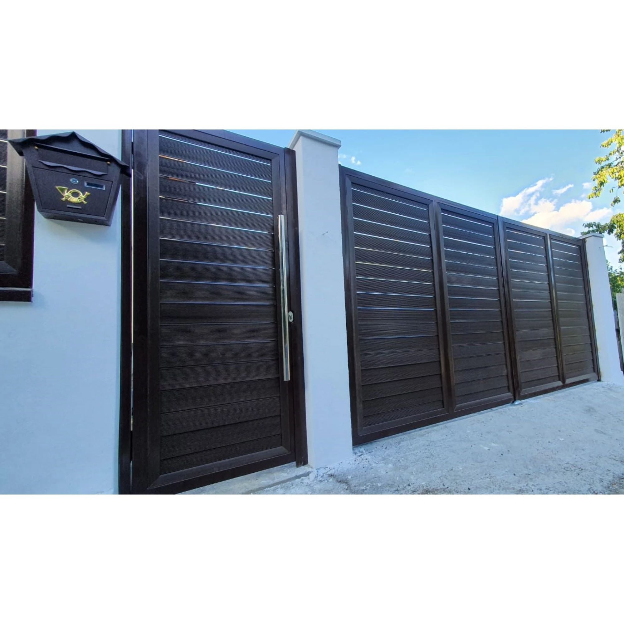 Scandura WPC pentru gard, 2000 x 110 x 20 mm, maro