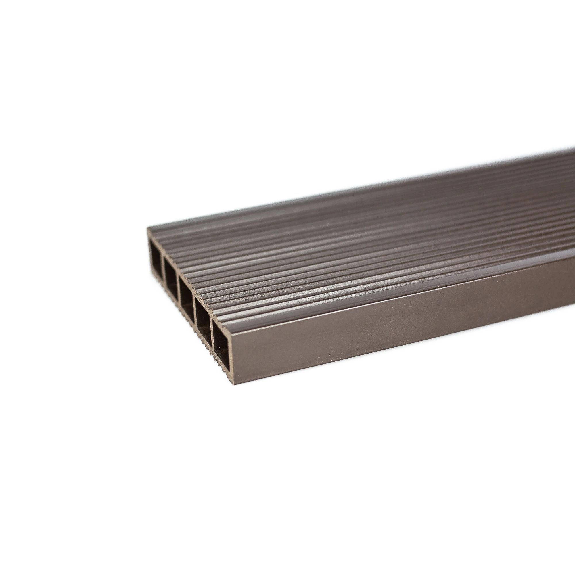 Scandura WPC pentru gard, 2000 x 120 x 24 mm, maro, aspect mat