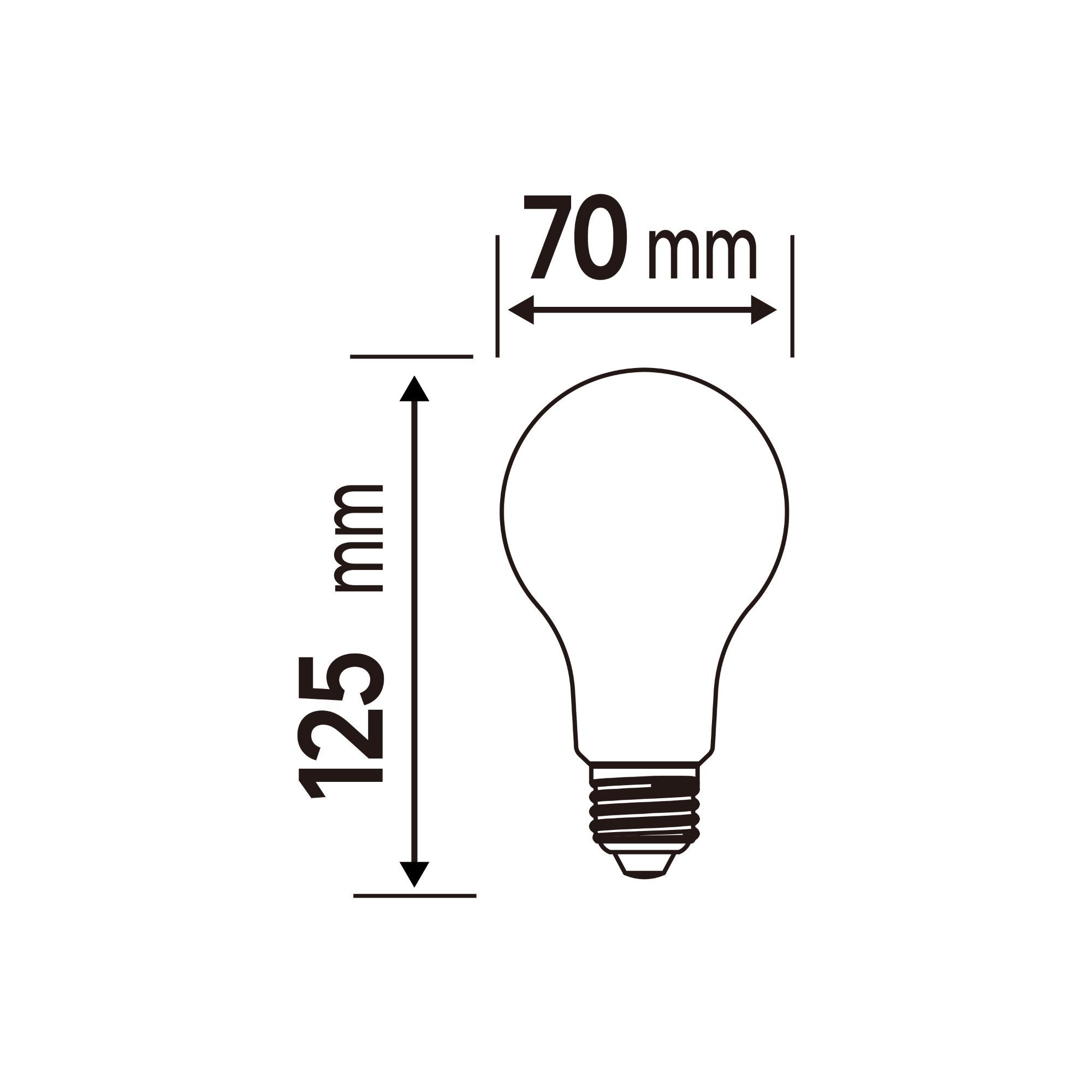 Bec LED Lexman Milky, E27, A70, 18 W, alb neutru, 4000K, 2452 lm