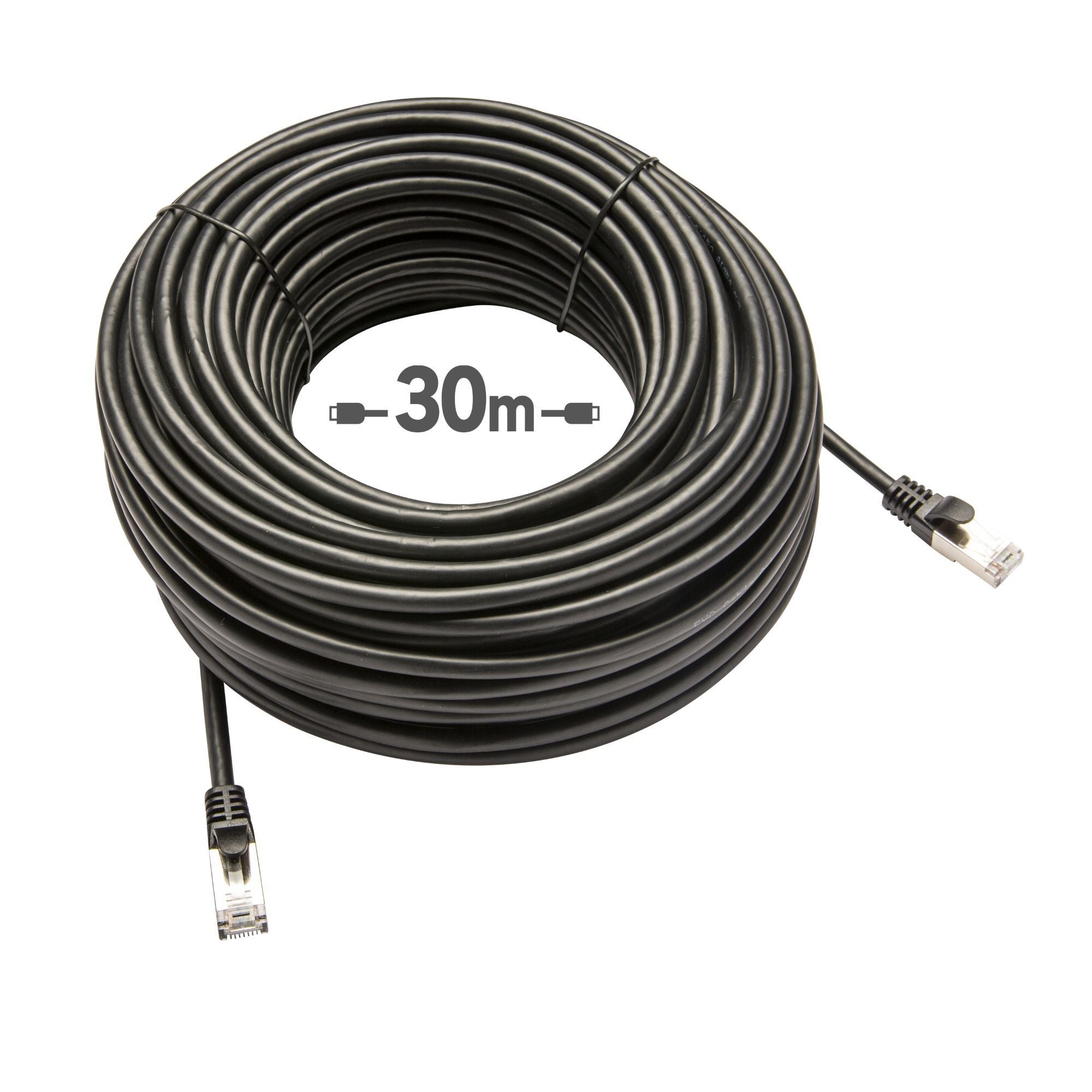 Cablu date Lexman, RJ45, CAT6, 30 m, negru