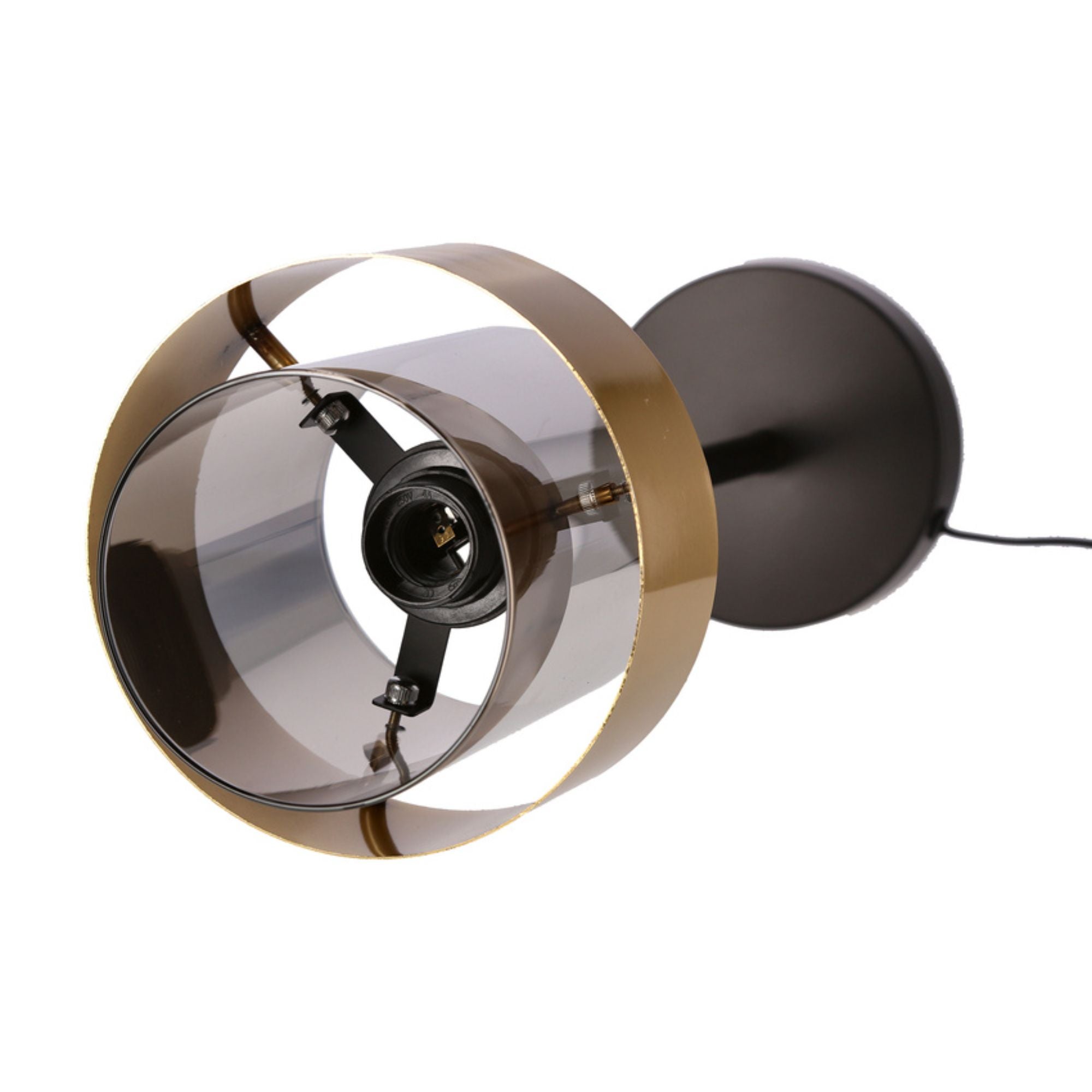 Veioza Spiega, 1 x E27, 60 W, sticla fumurie